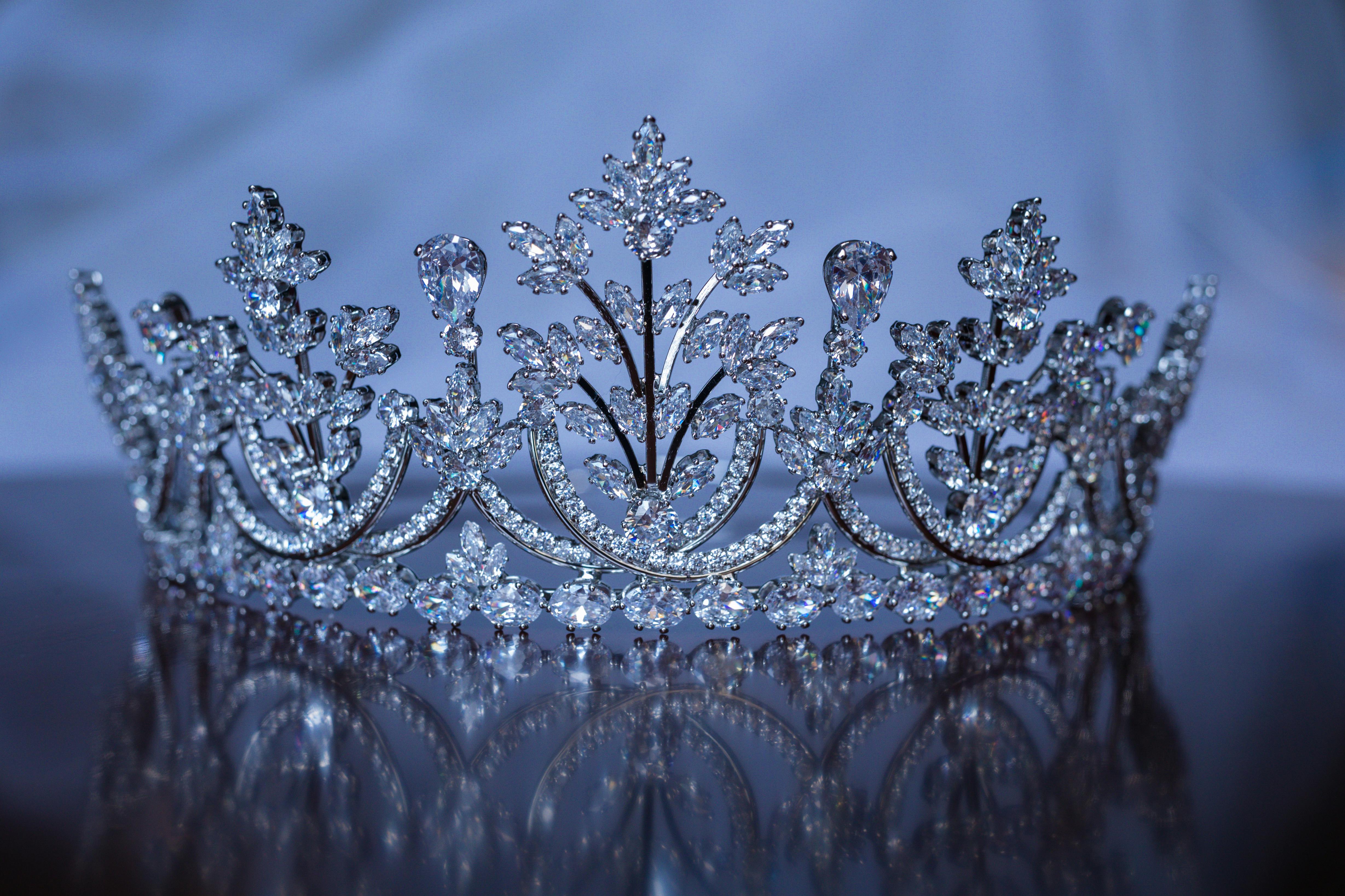 Girl Posing in Dress and Tiara · Free Stock Photo