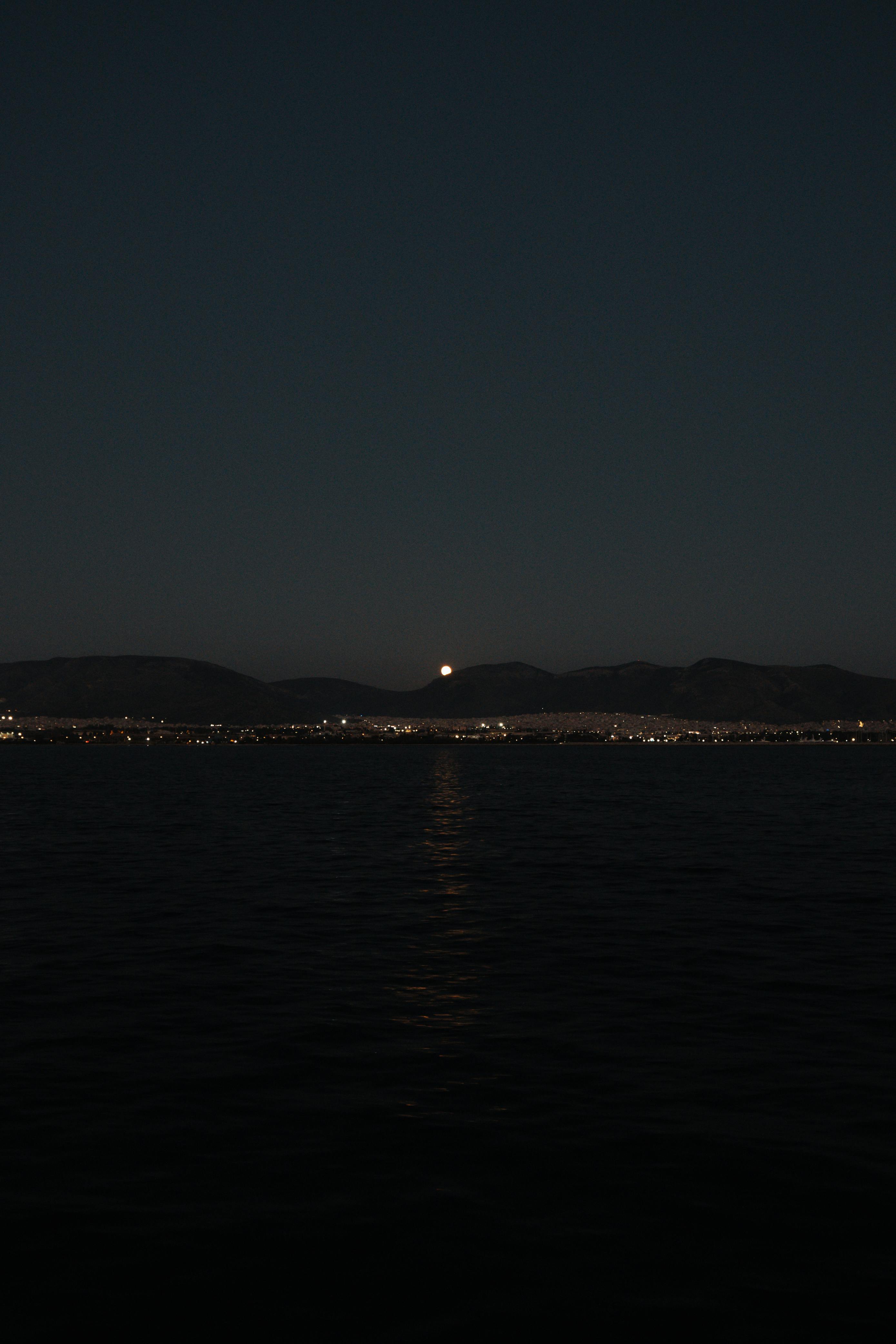Scenic View of the the Lake and Mountains During Night Time · Free ...