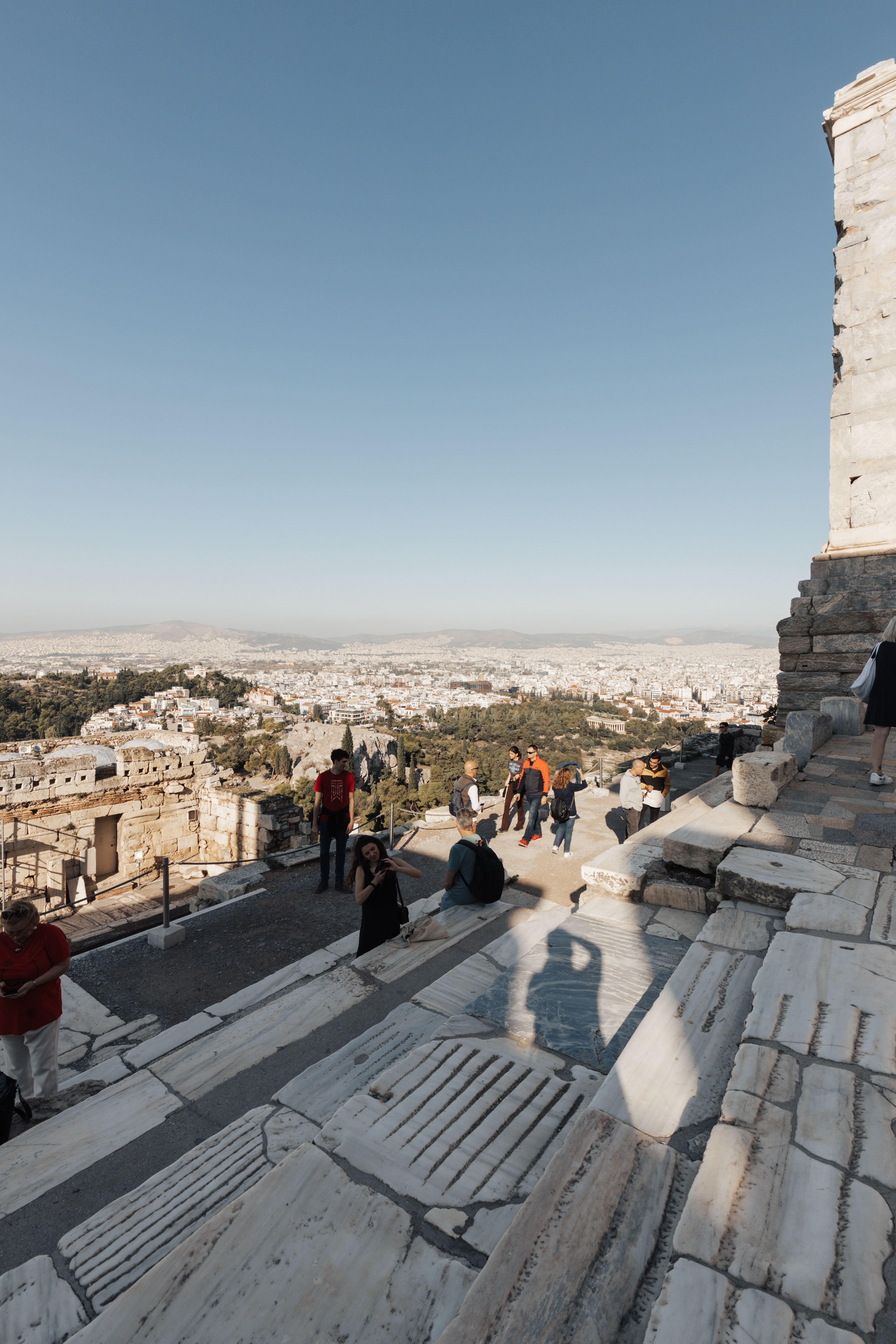Cityscape Seen from Ancient Ruins · Free Stock Photo