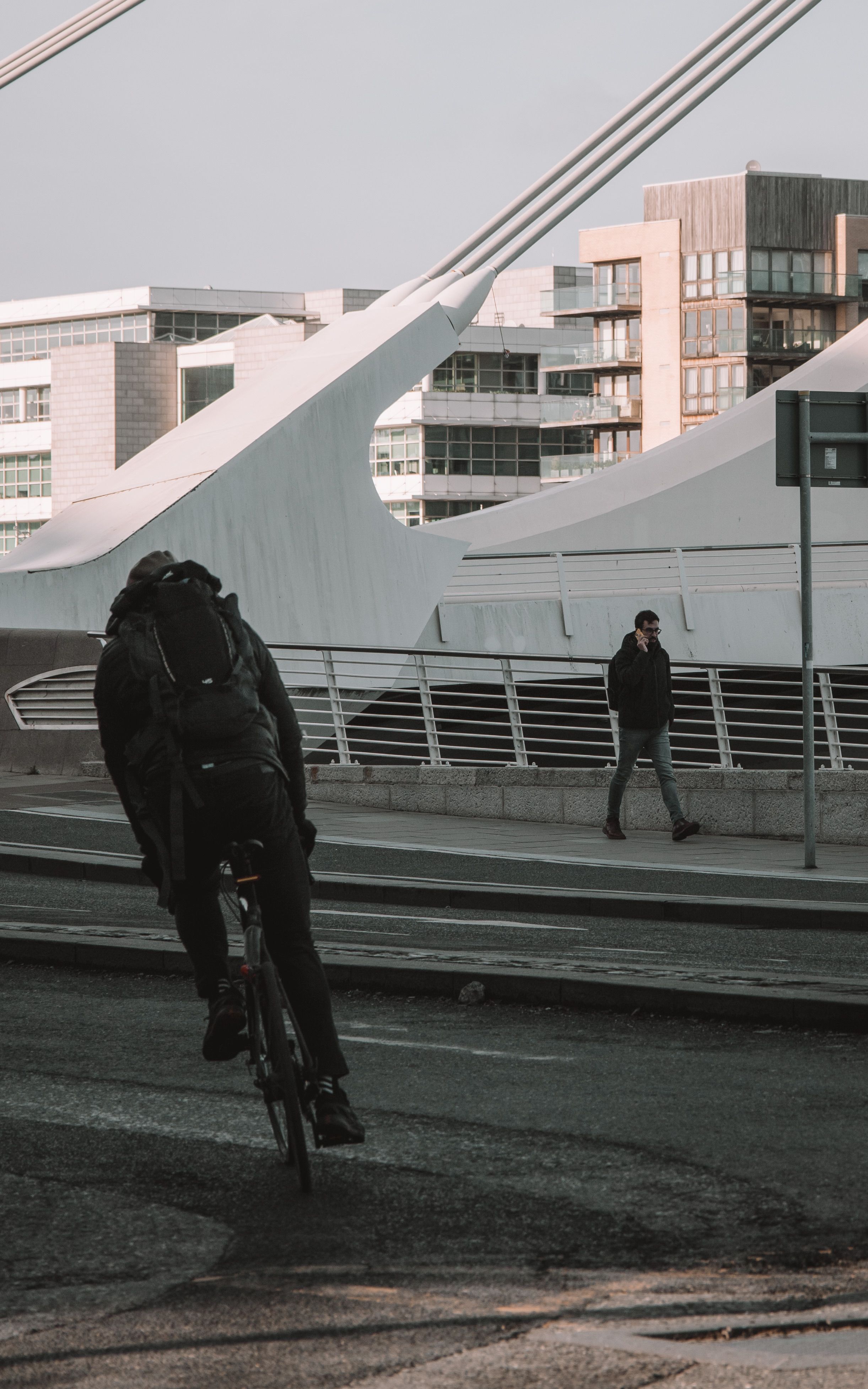 A Man Riding a Bike in the City · Free Stock Photo