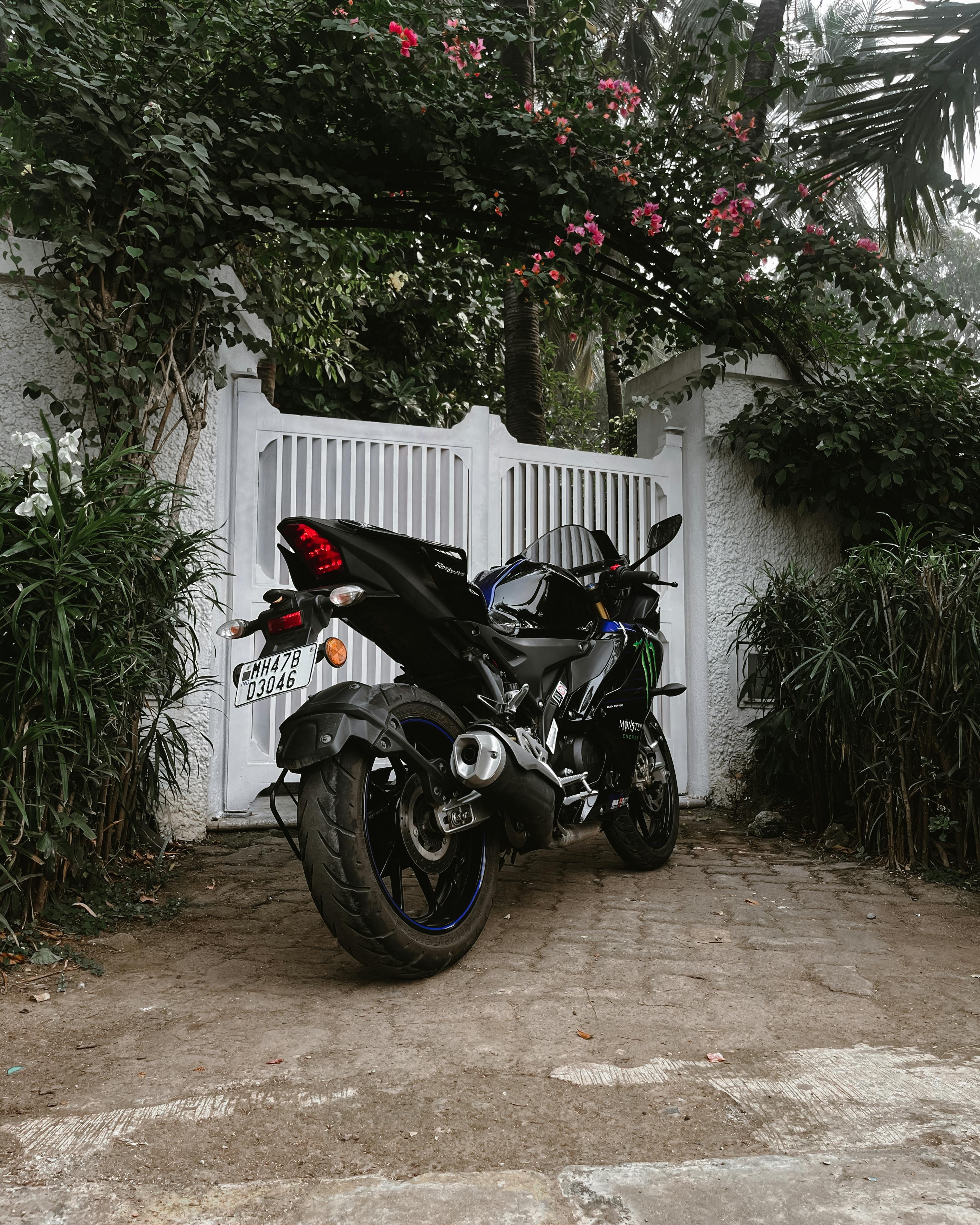 Photo of a Parked Motorcycle · Free Stock Photo