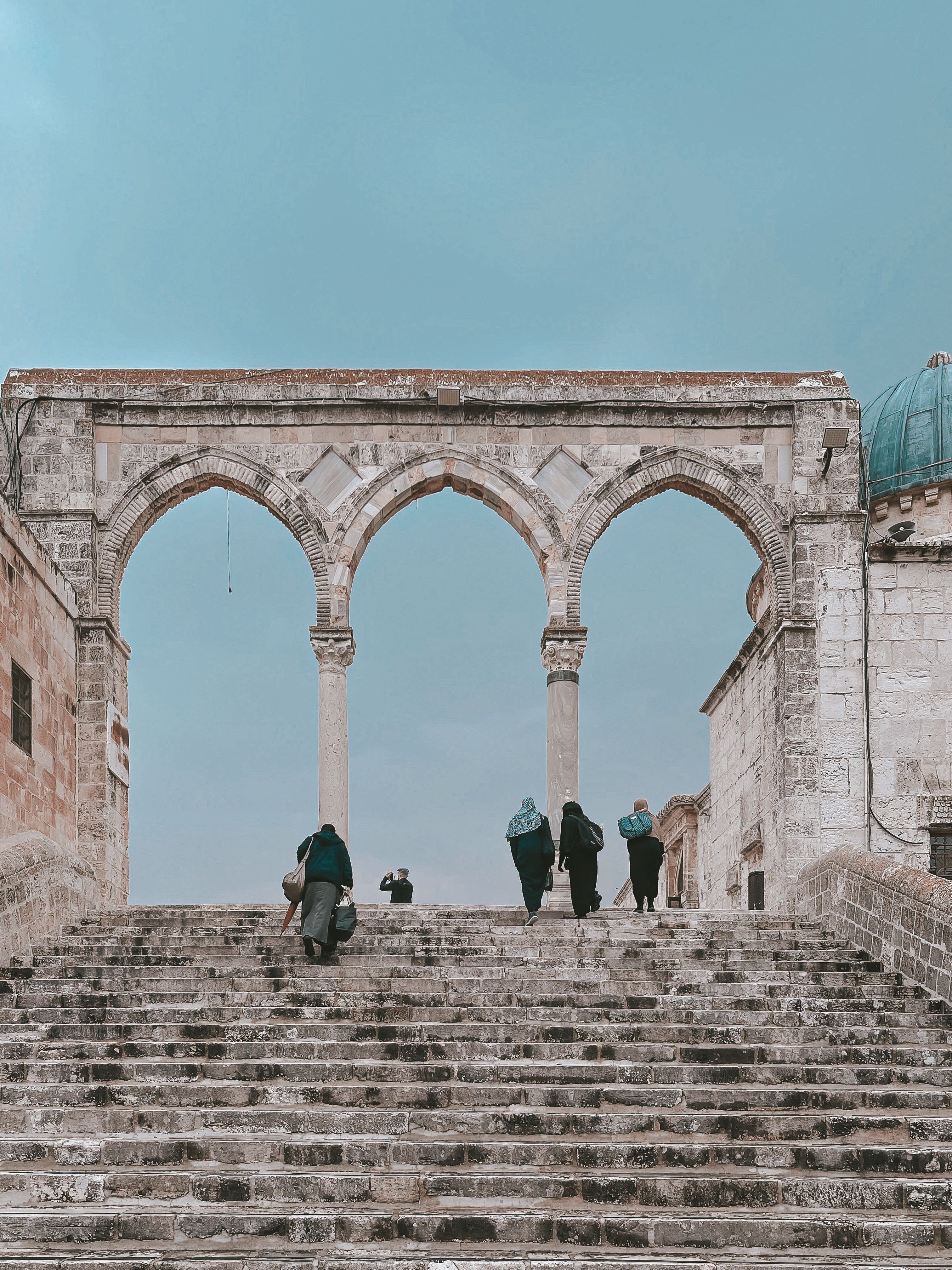 Women Walking Up the Stairs, Jerusalem, Israel · Free Stock Photo