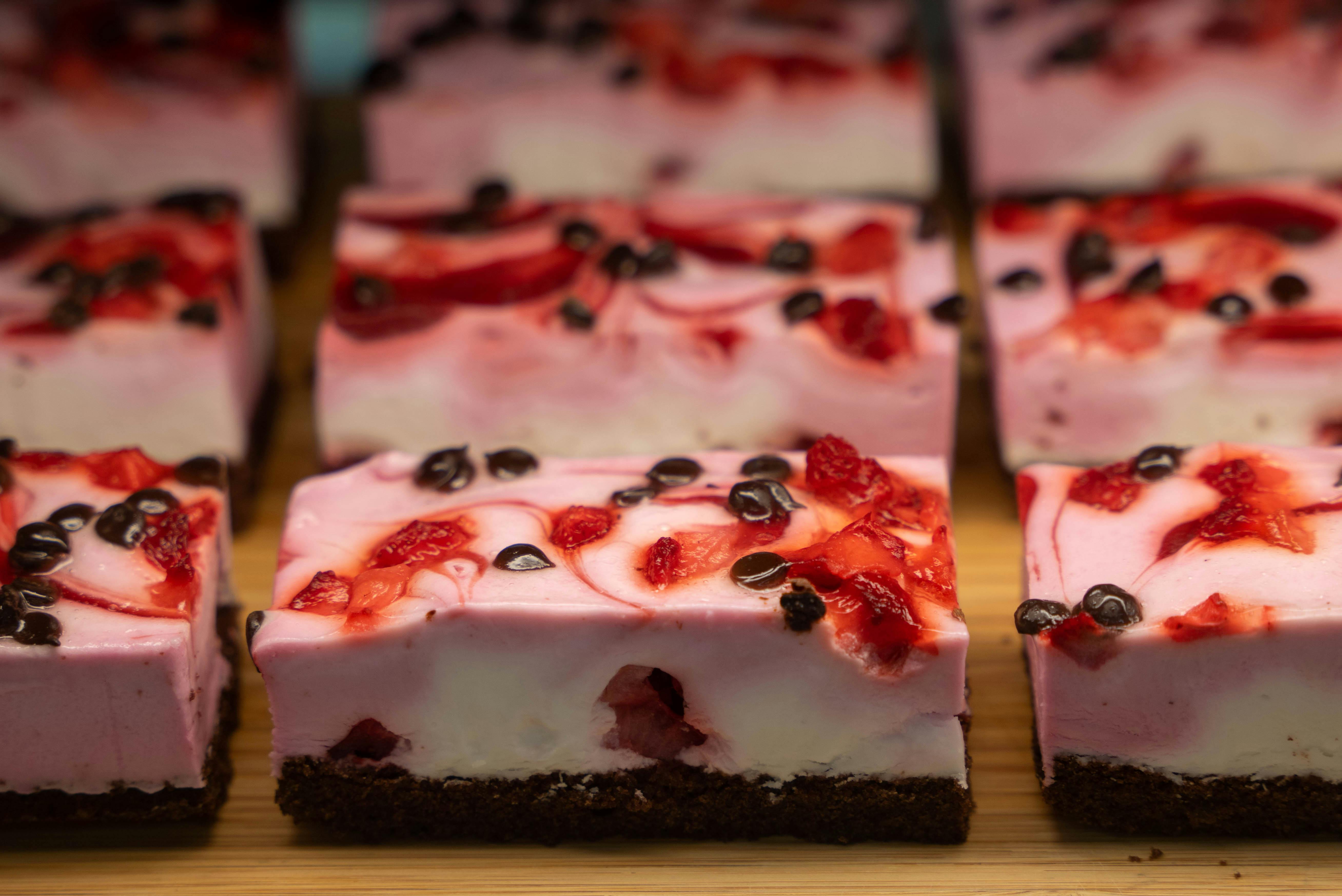 Slices of Cakes in Close Up Photography · Free Stock Photo