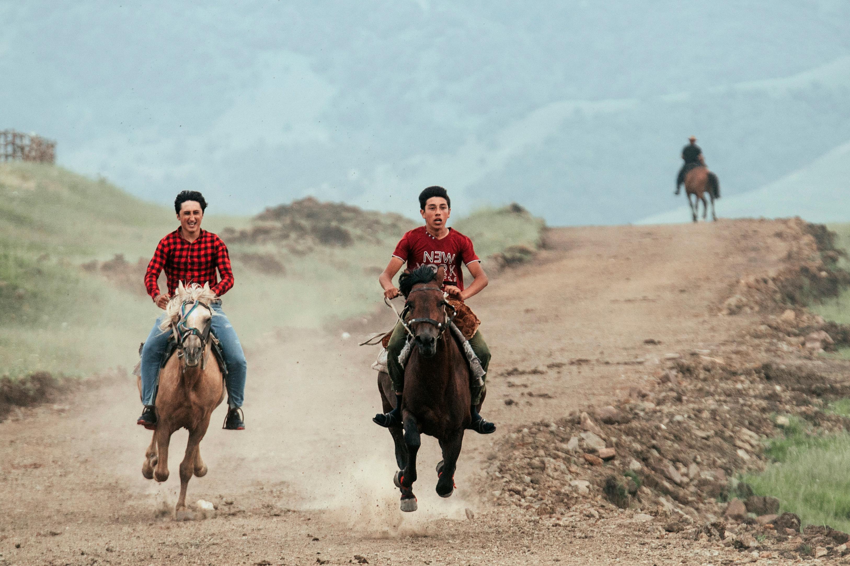 Two Men Horseback Riding · Free Stock Photo