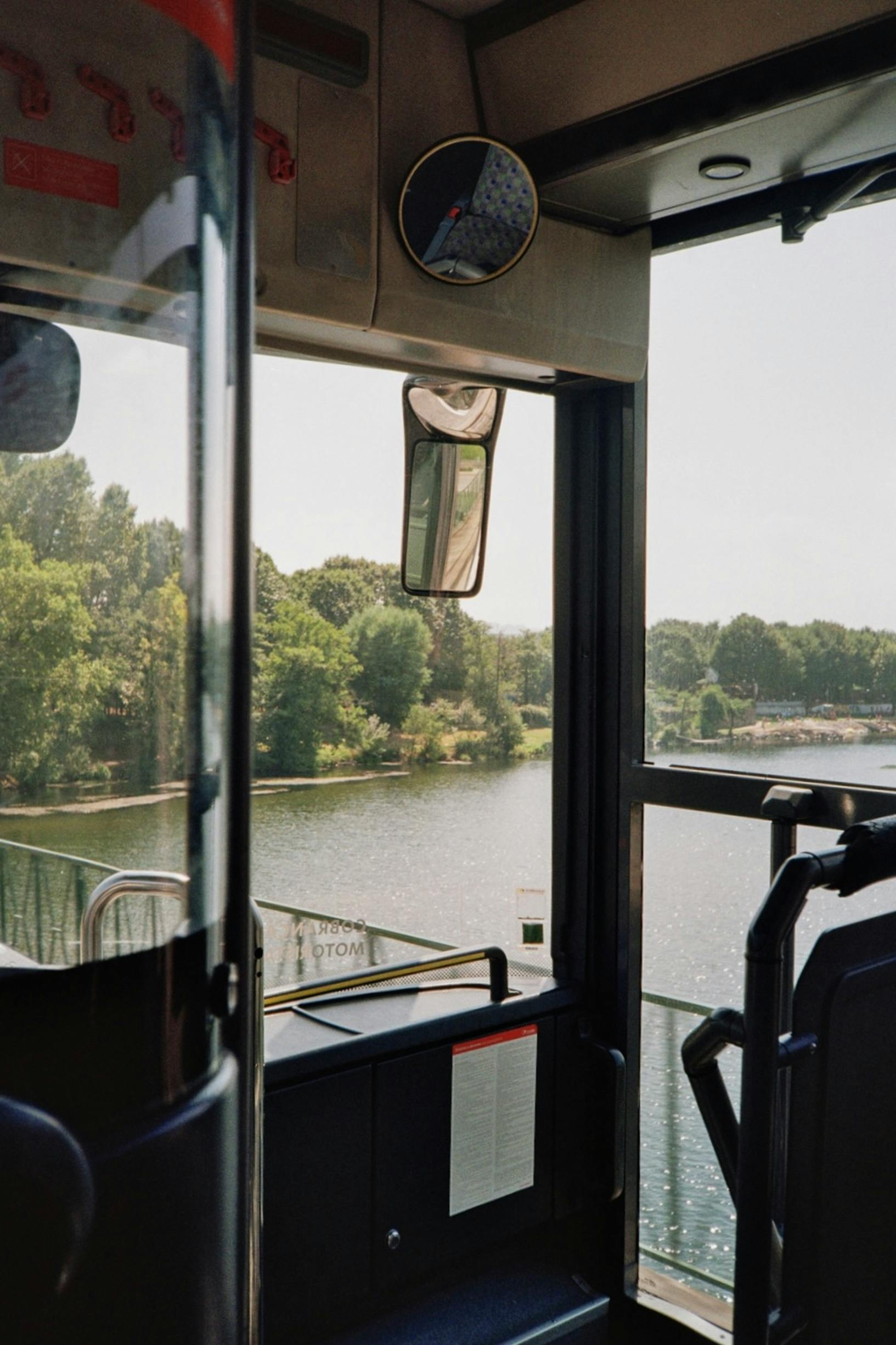 Bus on Bridge over Lake · Free Stock Photo