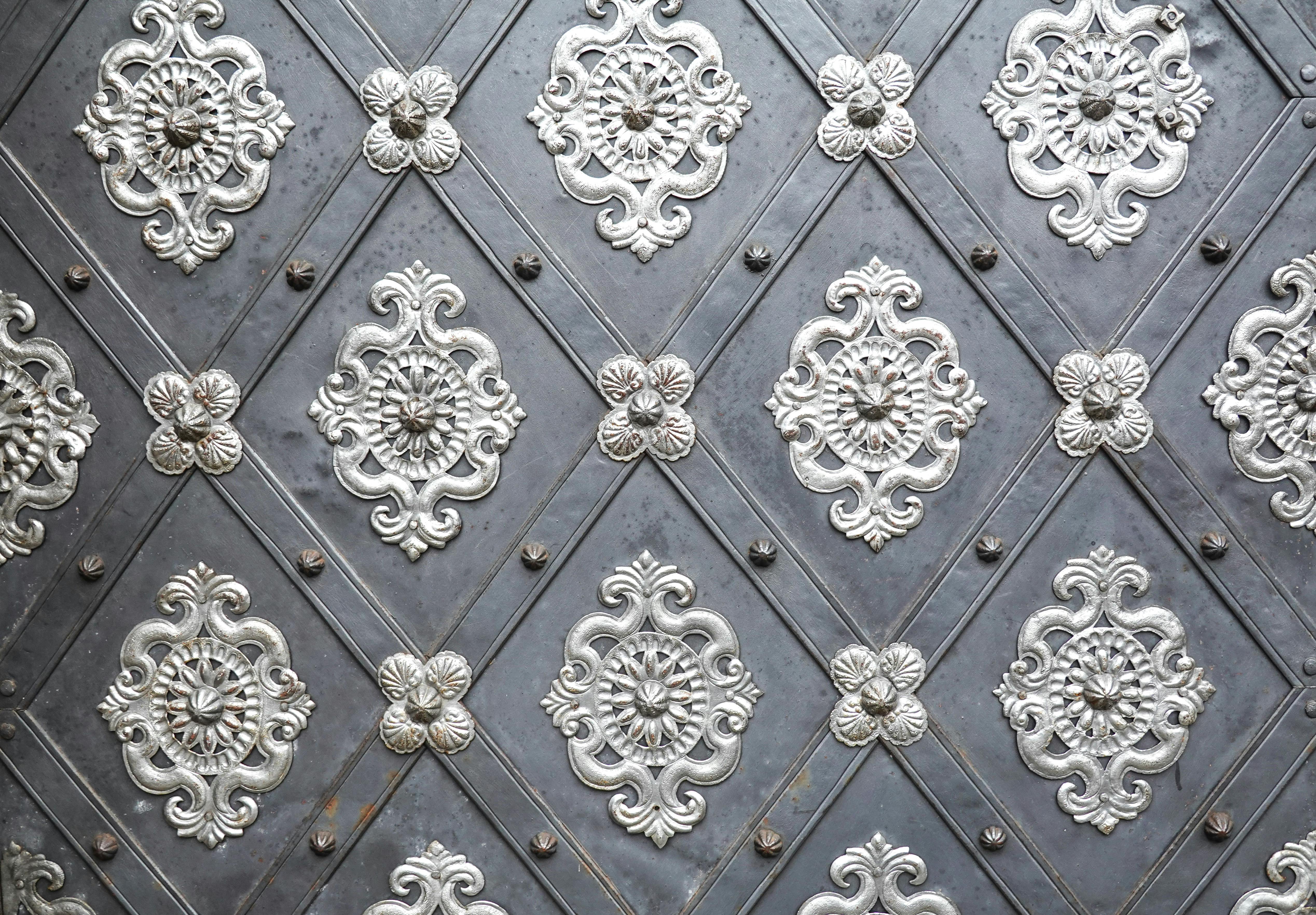 Pattern on Historic Door · Free Stock Photo