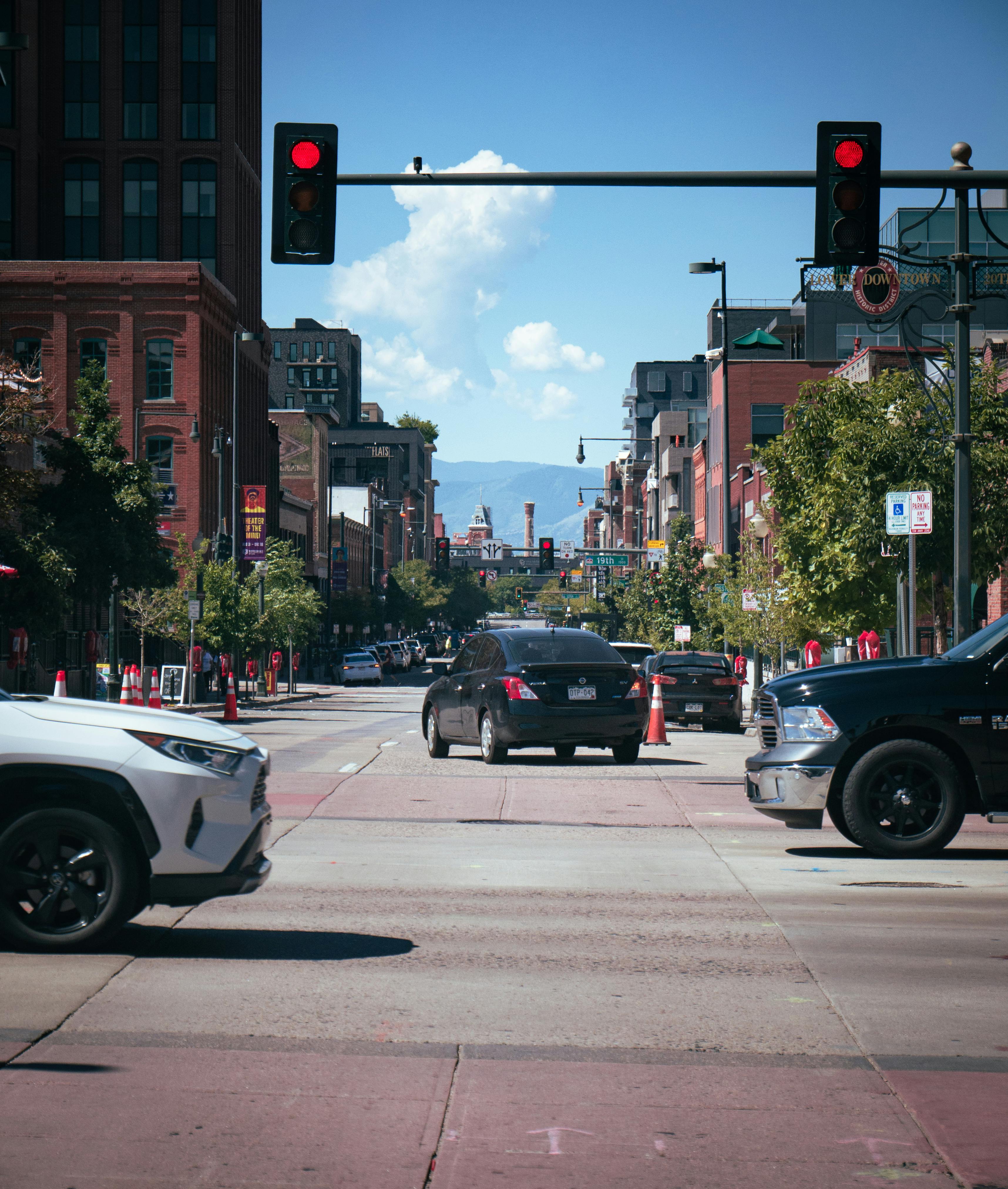 Low-Angle Shot of Leading Lines Across the Denver Union Station · Free ...