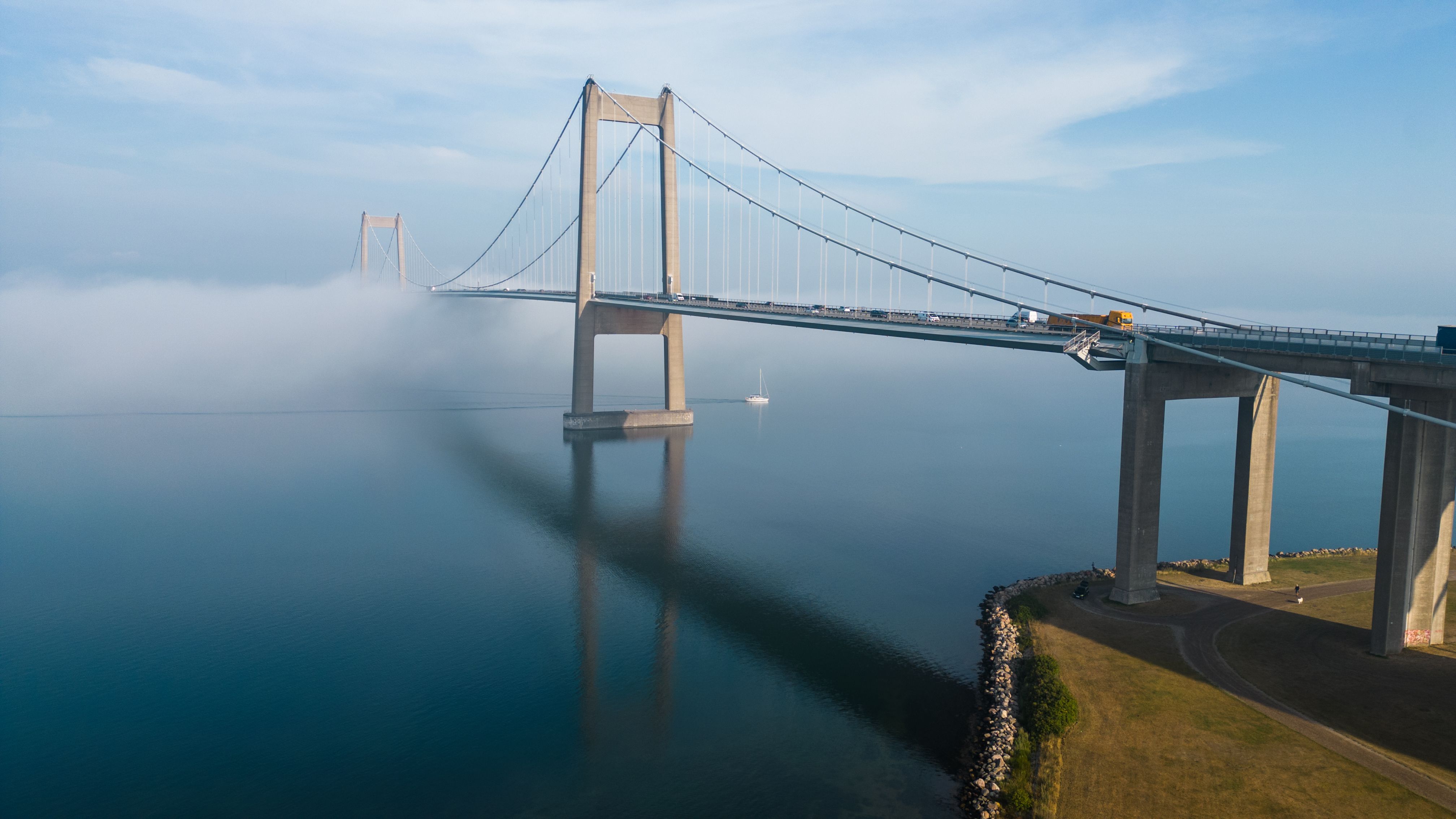 Little Belt Bridge over Baltic Sea · Free Stock Photo