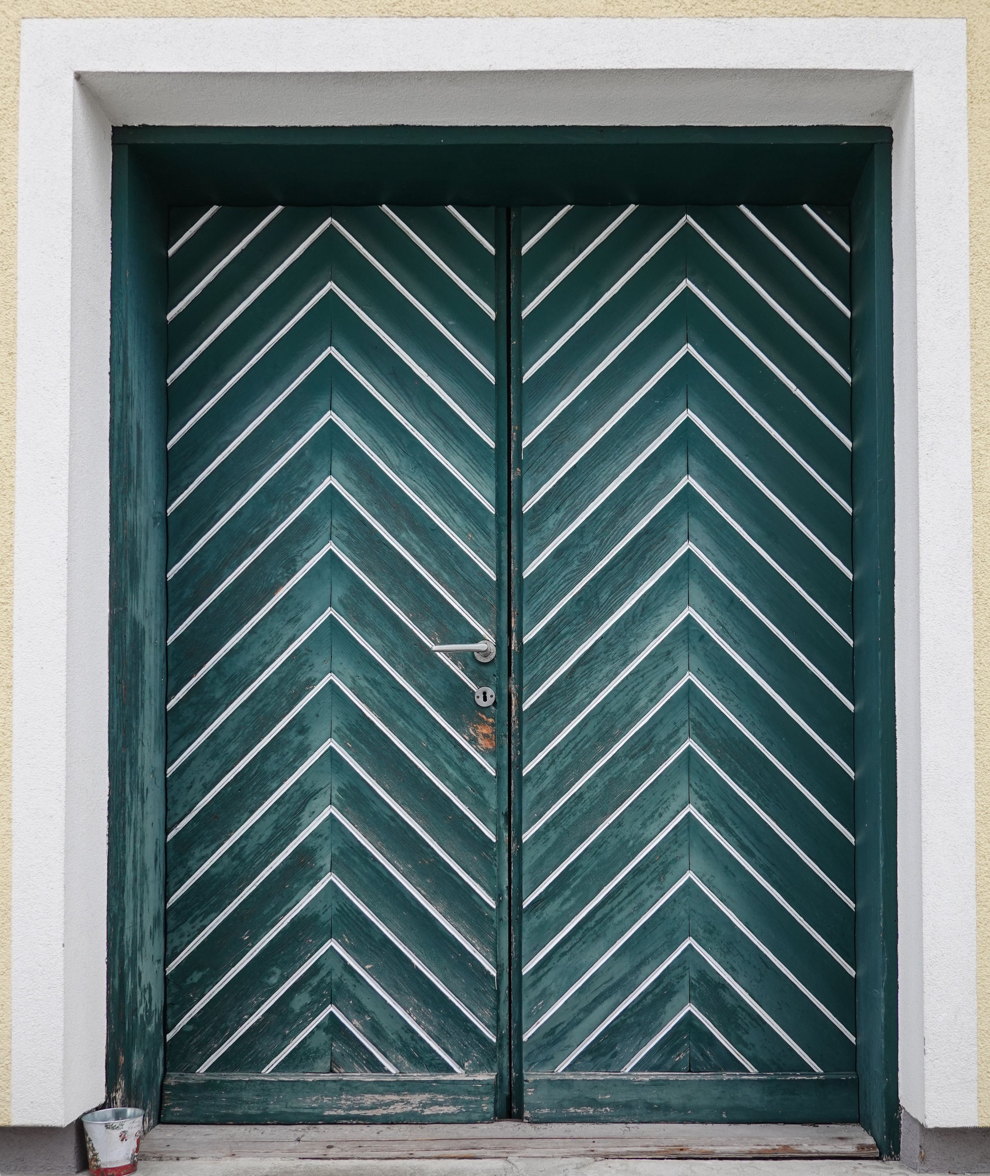 Pattern on Locked Door · Free Stock Photo
