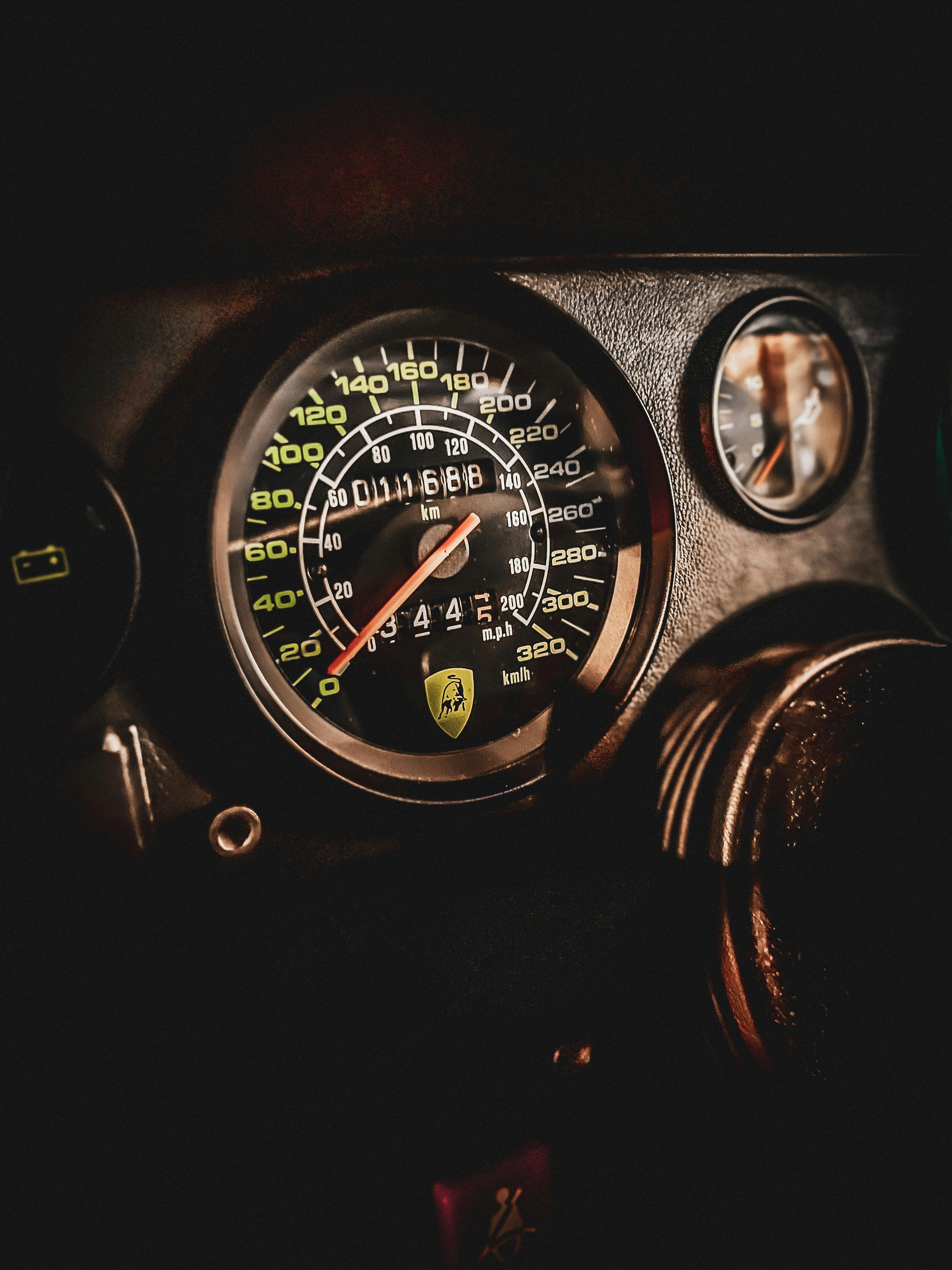 Speedometer in Lamborghini Car · Free Stock Photo