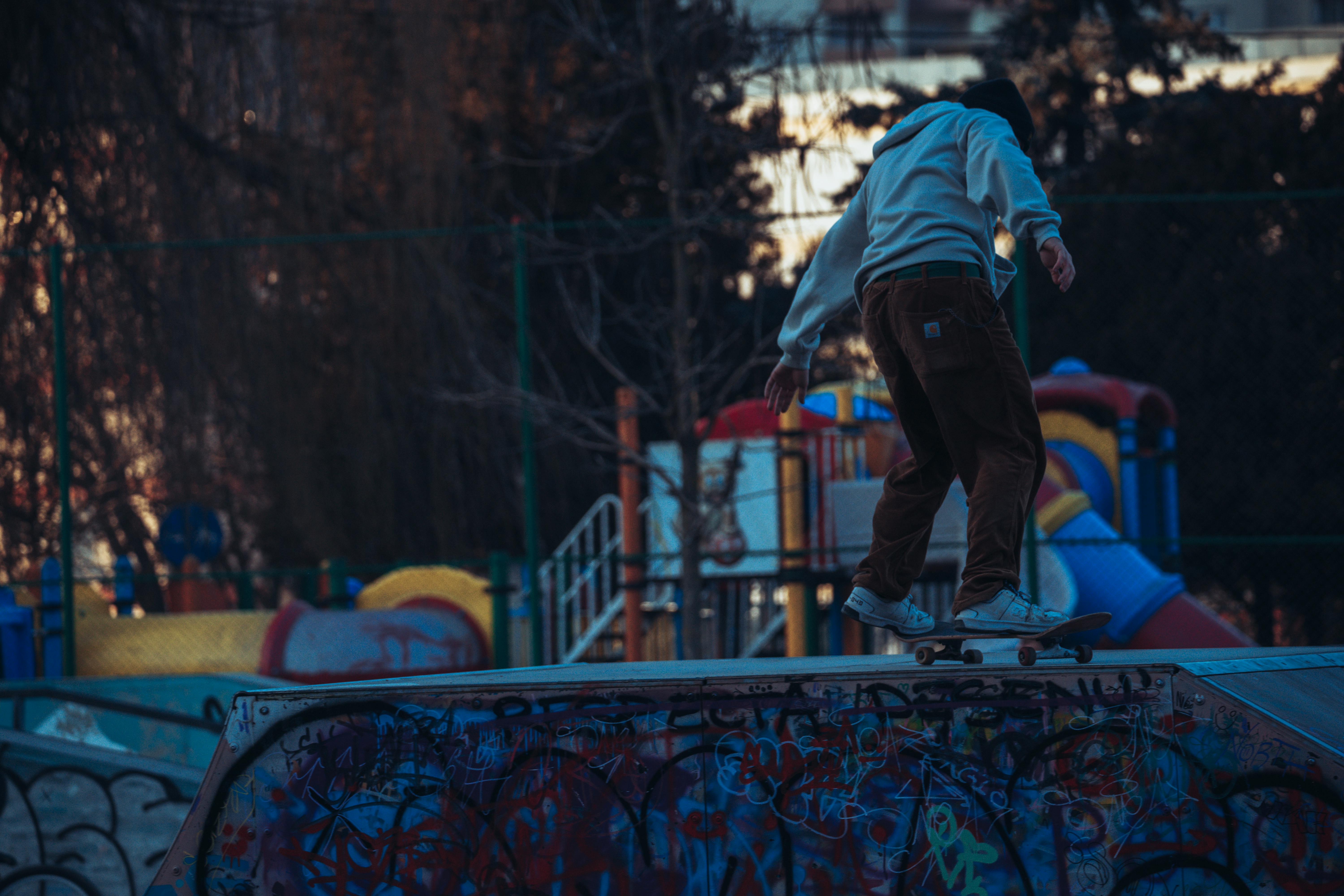 Man Skateboarding in Skatepark · Free Stock Photo