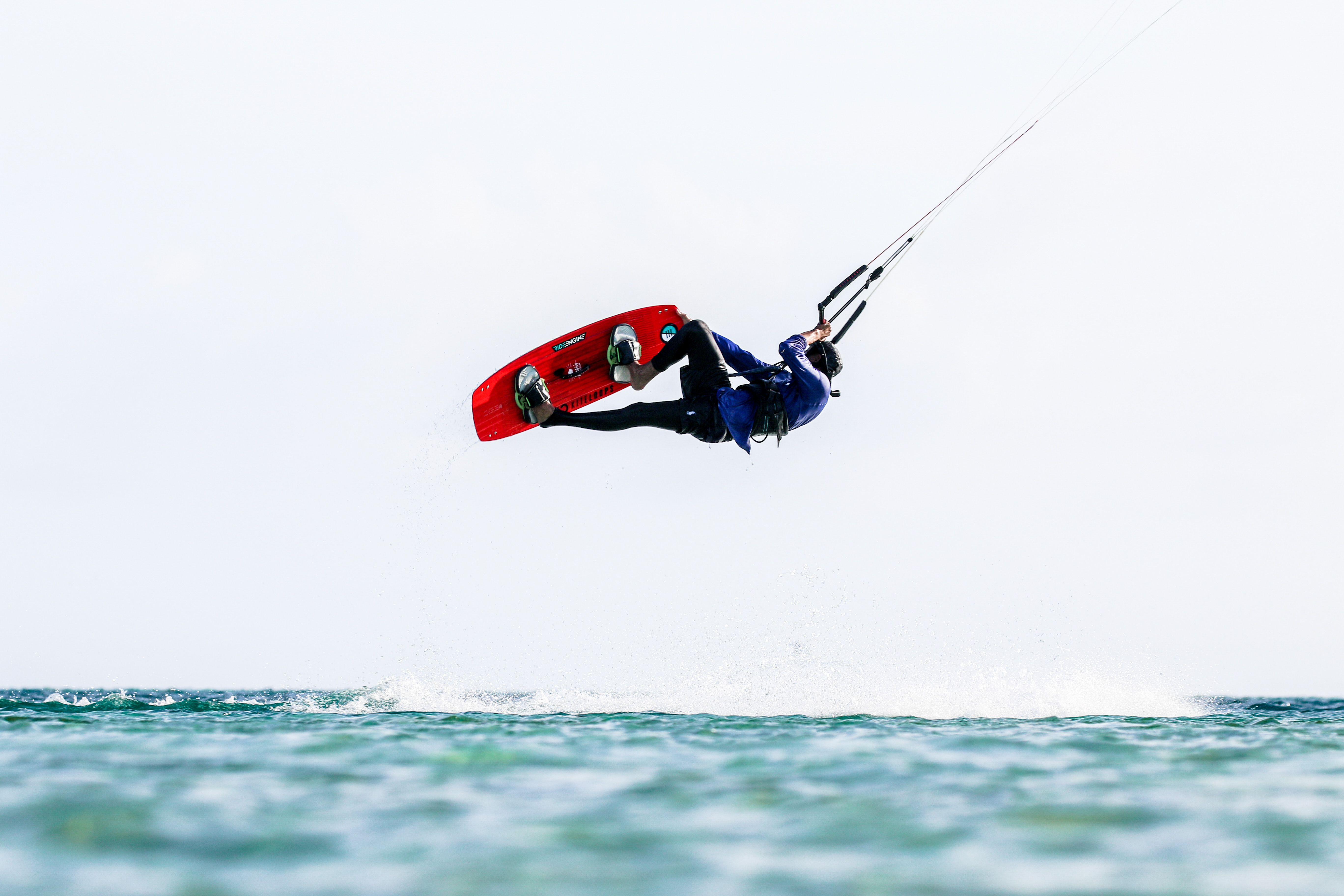 Person Kitesurfing over Water · Free Stock Photo