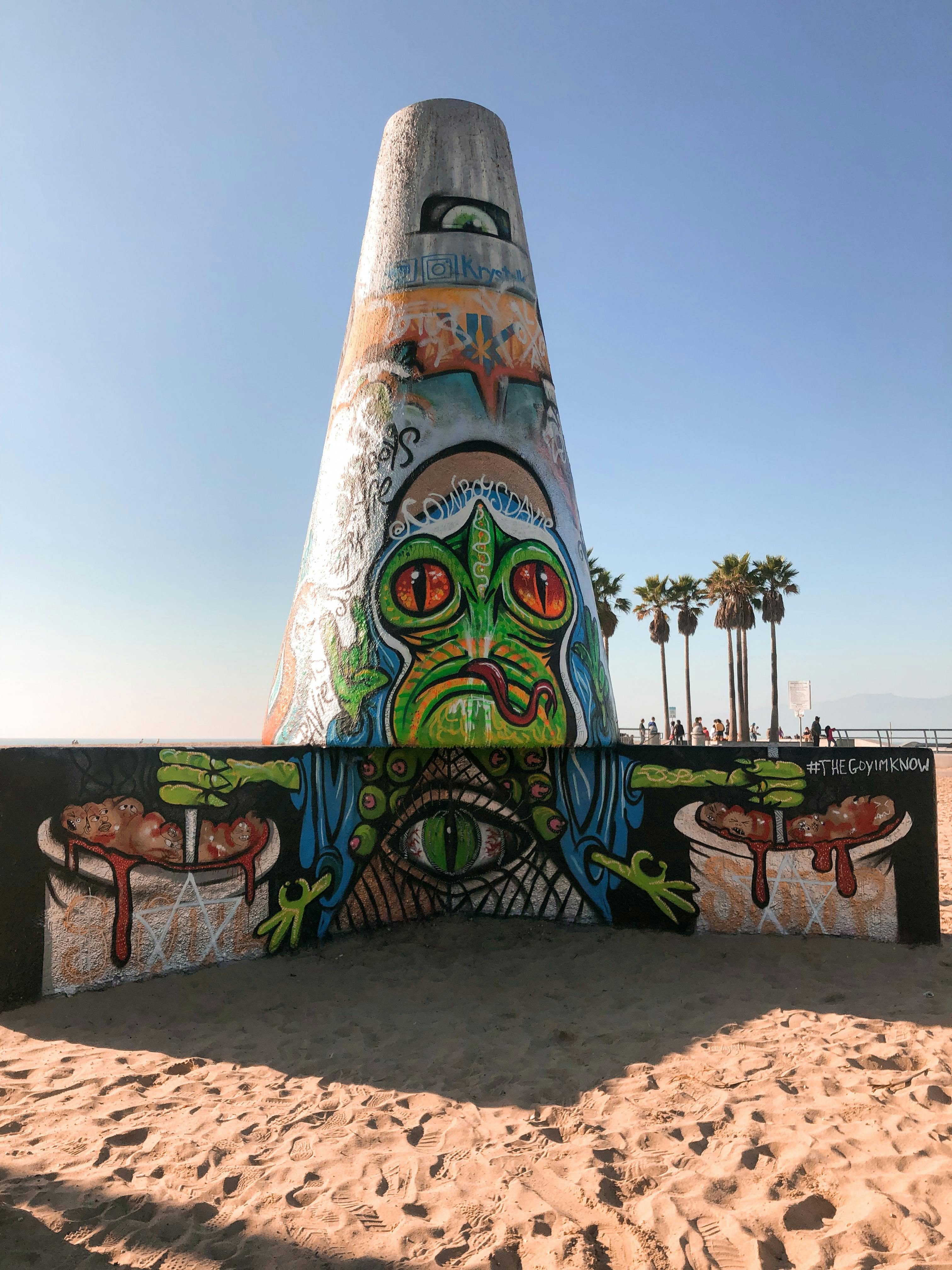 Graffiti at Venice Beach, Los Angeles, USA · Free Stock Photo