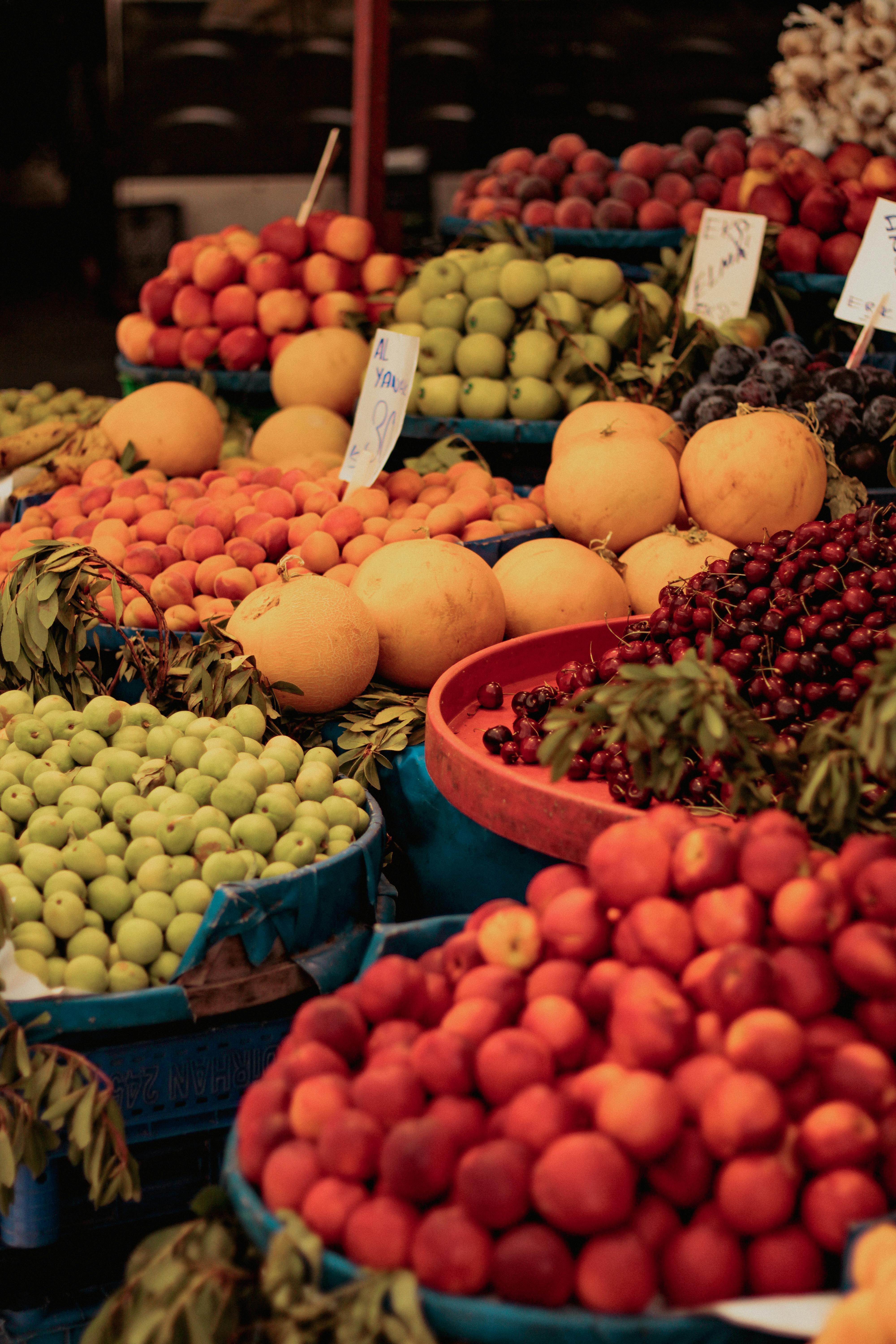 An Assorted Fruits on a Fruit Stand · Free Stock Photo