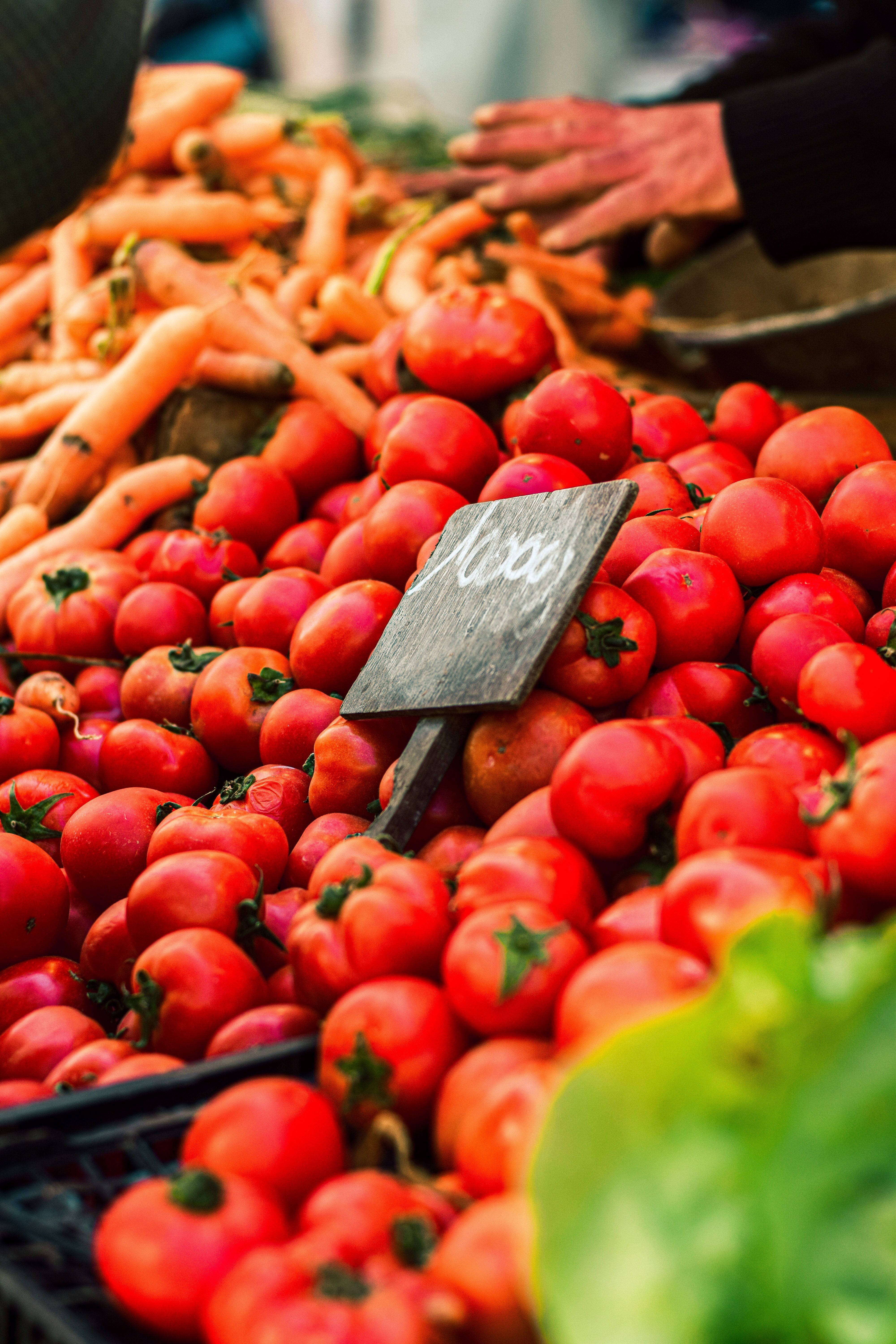 Tomatoes at a Food Market · Free Stock Photo