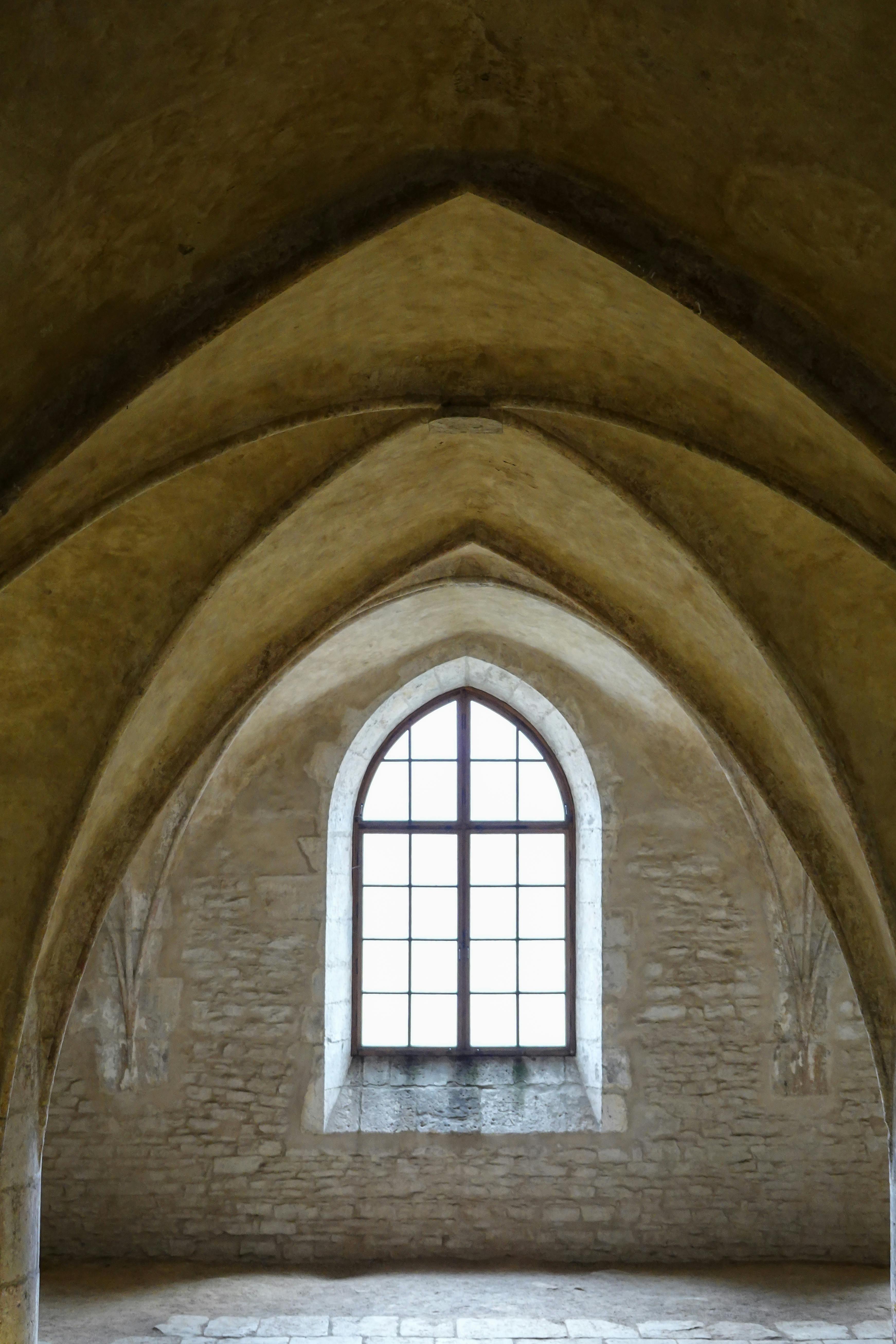 Vaulted Ceiling and Arched Window of Corpus Christi Chapel in Kutna ...