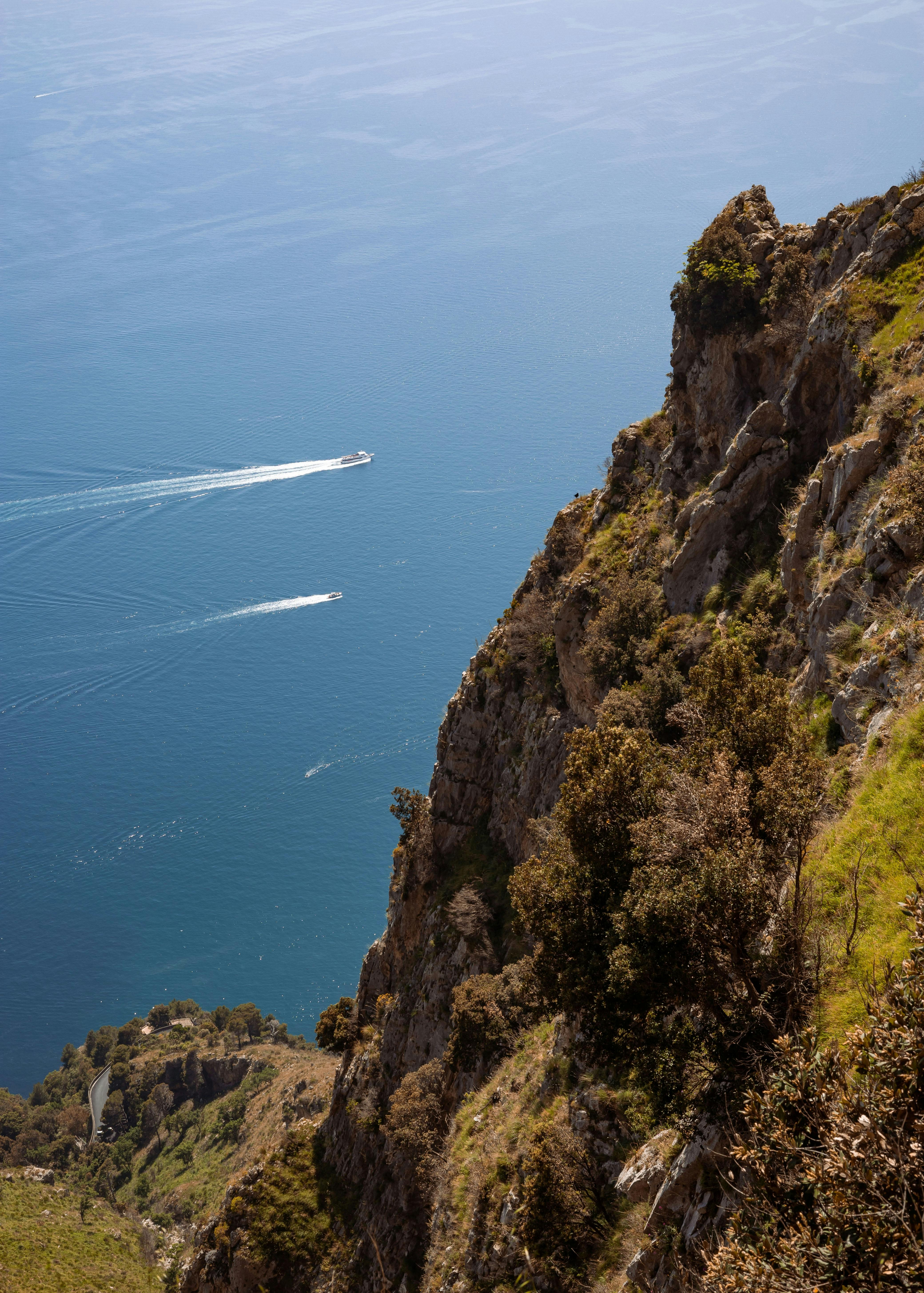 Mountains Overlooking Sea · Free Stock Photo