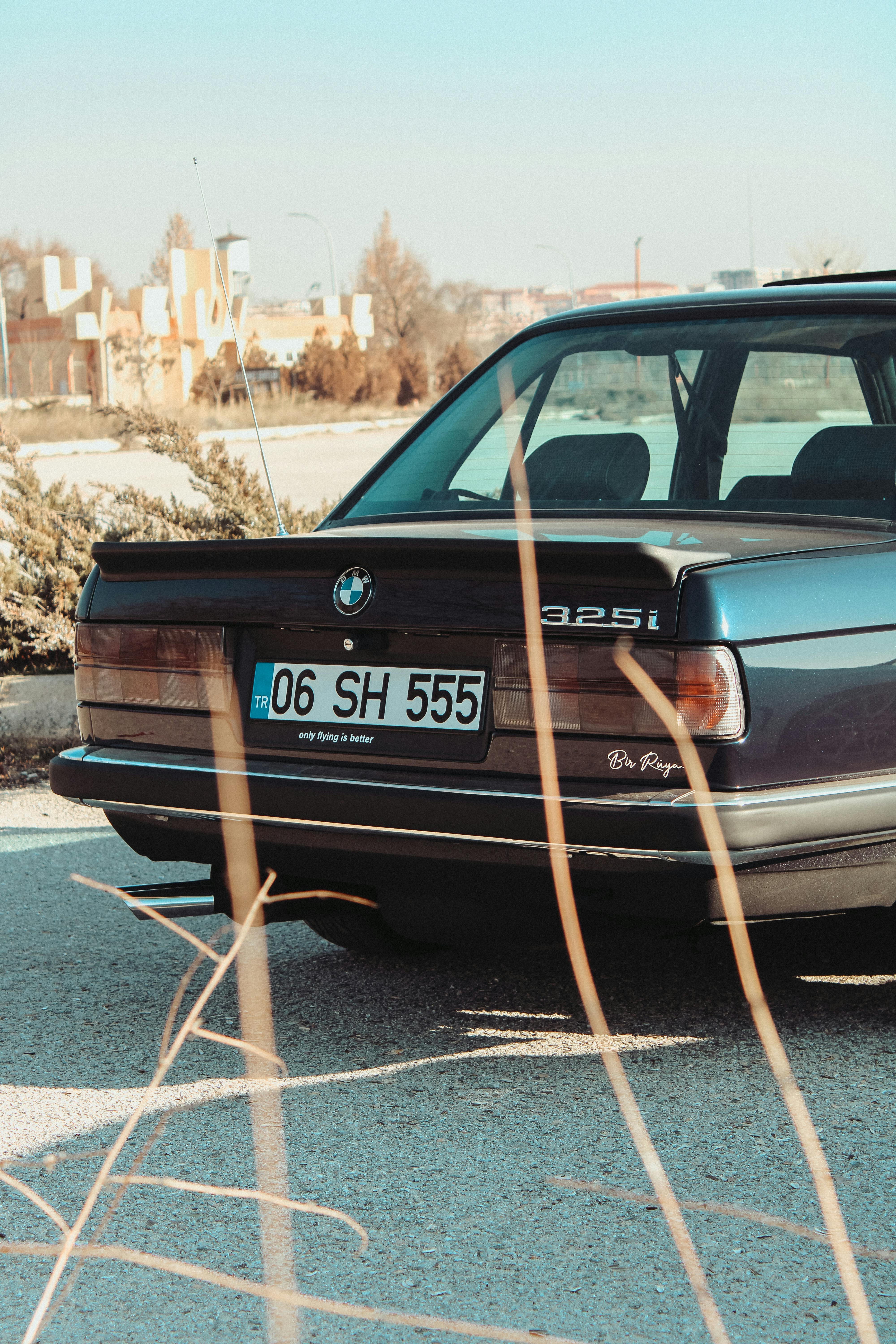 Rear View of a Vintage BMW Car · Free Stock Photo