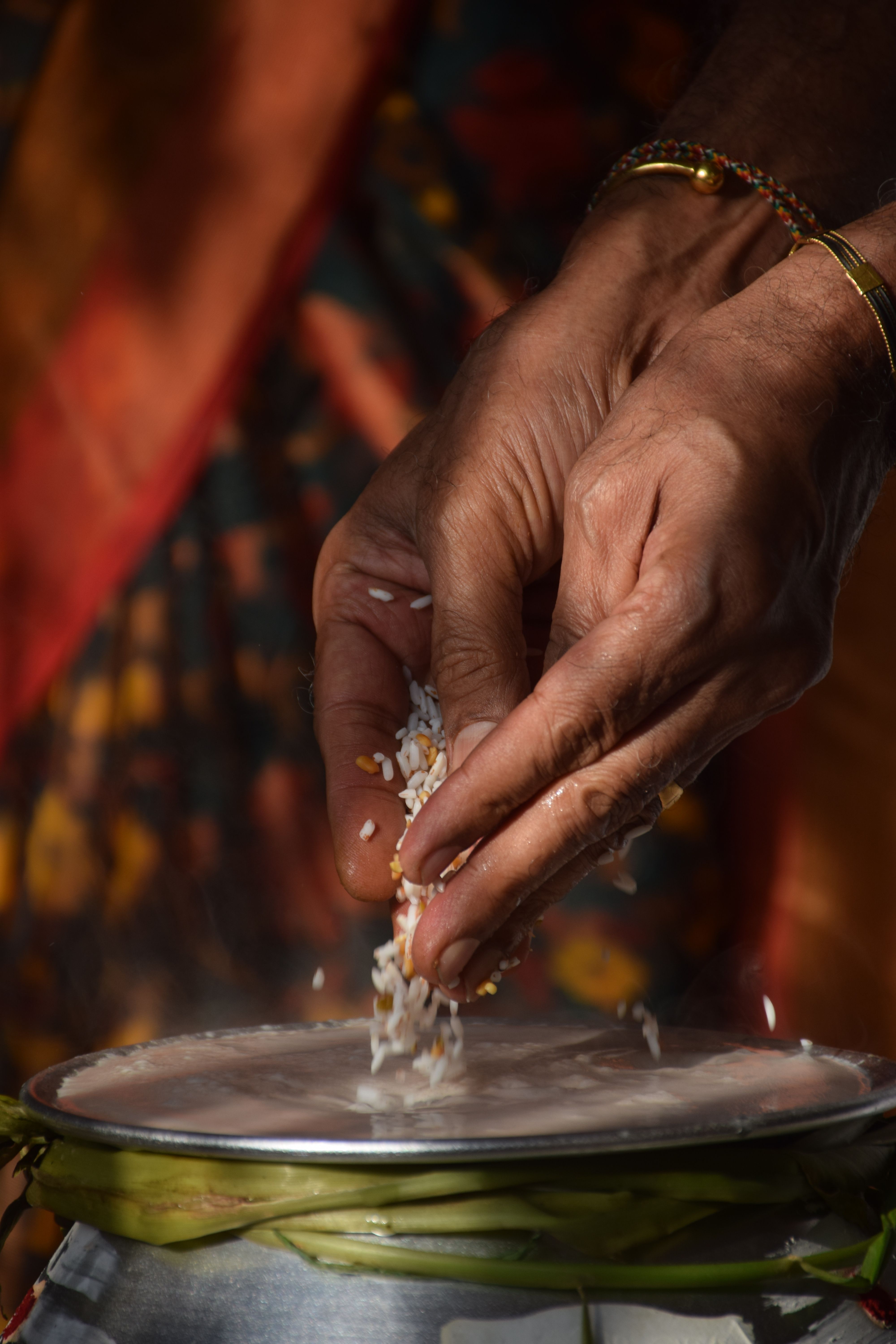 Woman Preparing Rice · Free Stock Photo