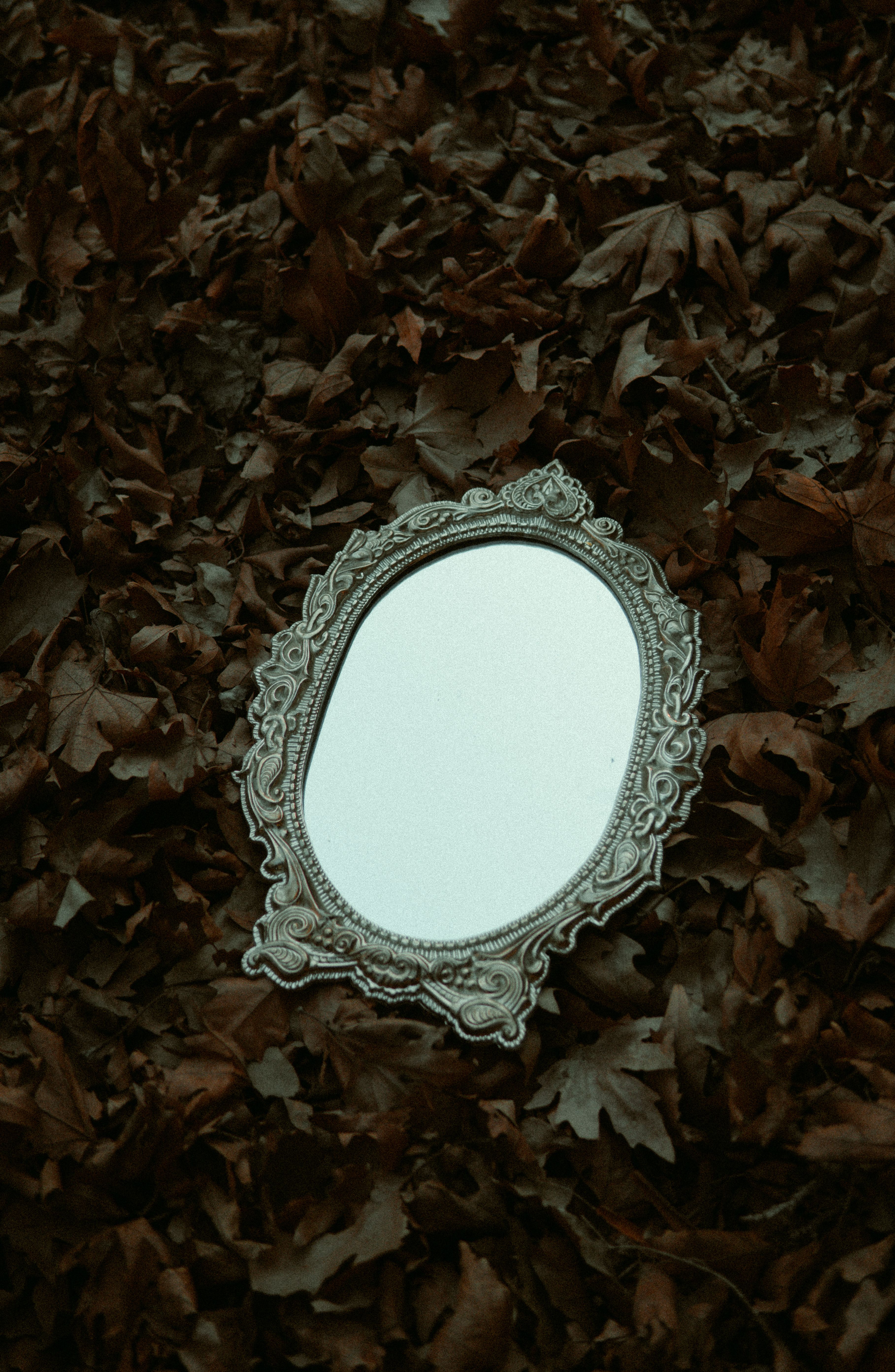 Decorated Mirror on Ground · Free Stock Photo