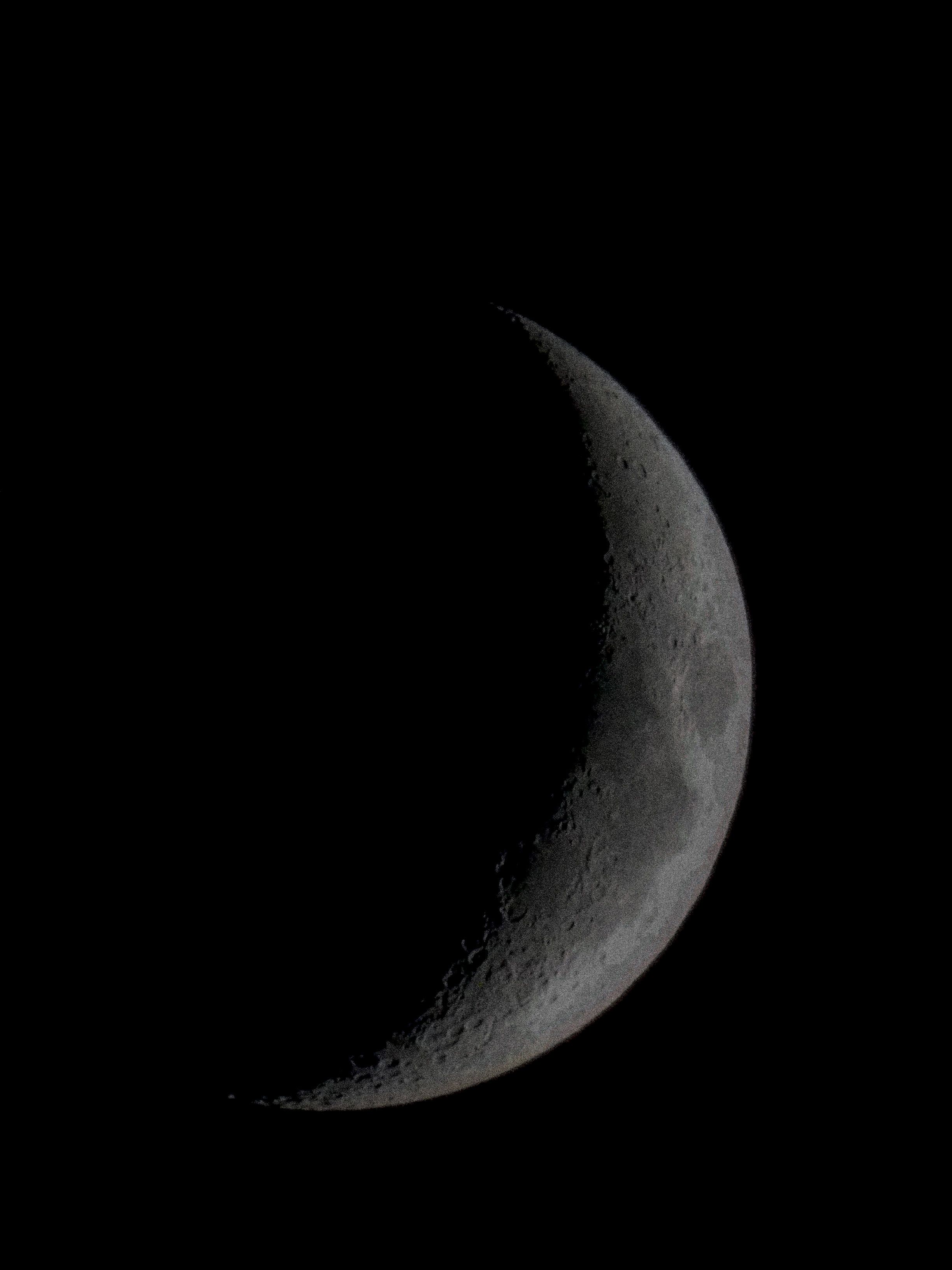 Moon in Darkness on Black Background · Free Stock Photo
