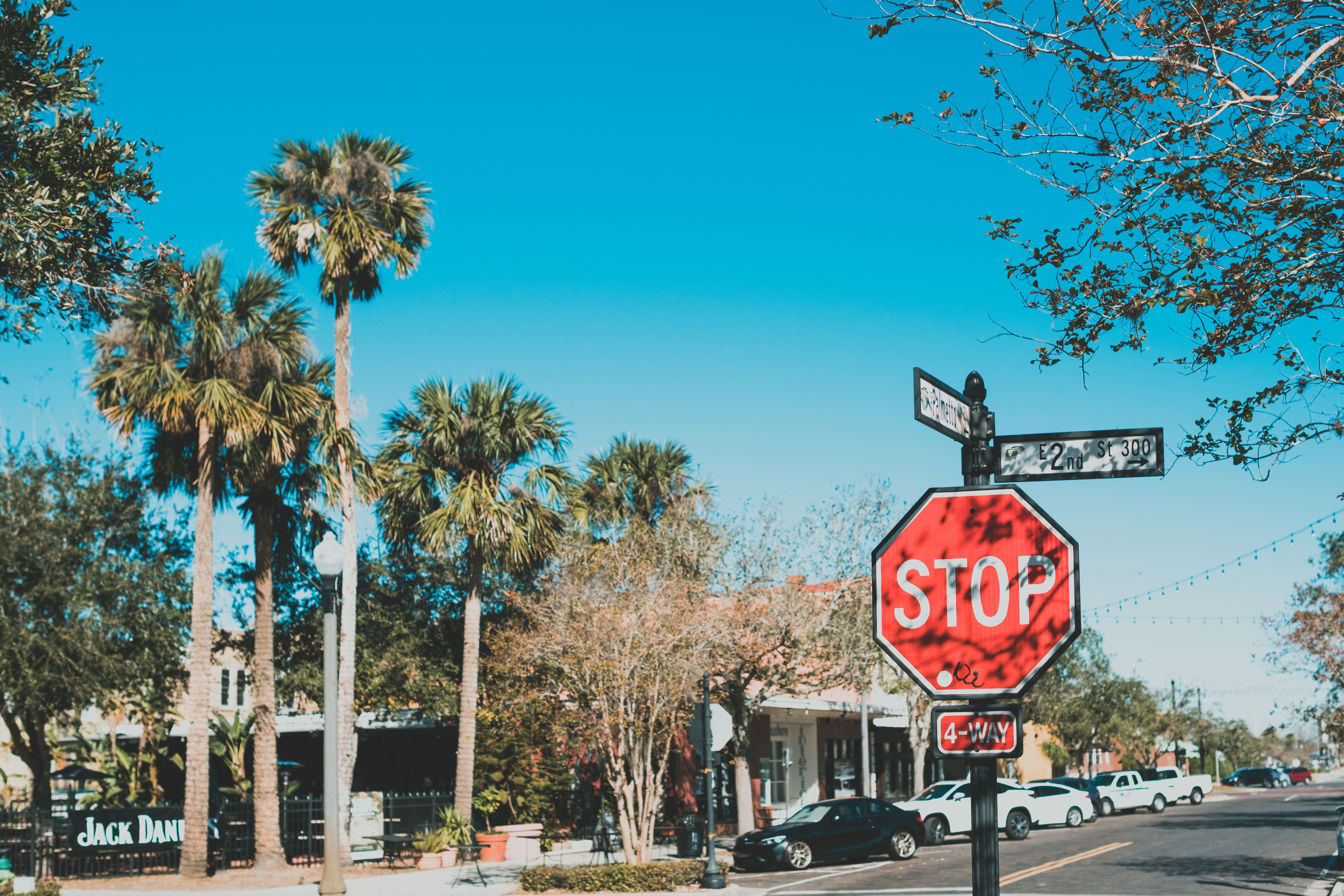Stop Sign on Street in Town · Free Stock Photo