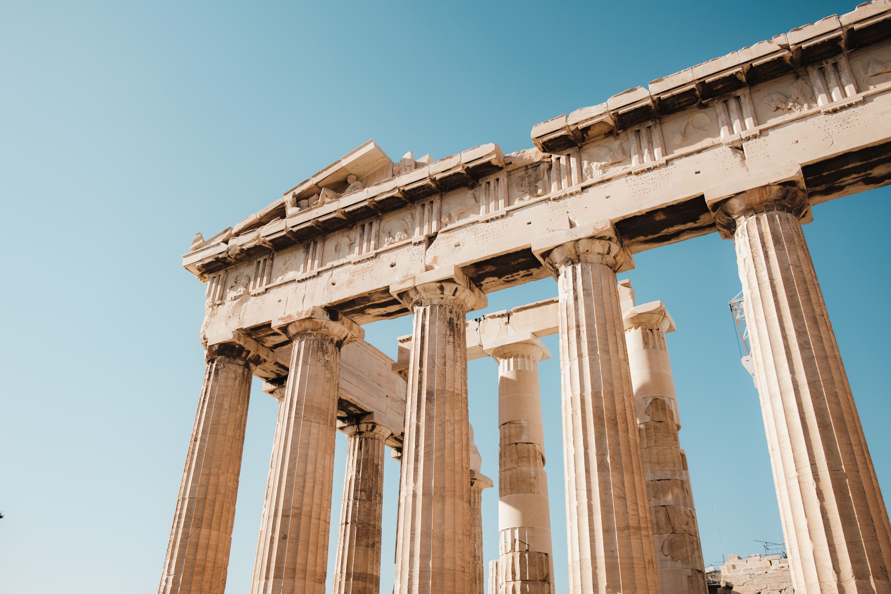 Colonnade in Parthenon Ruins · Free Stock Photo