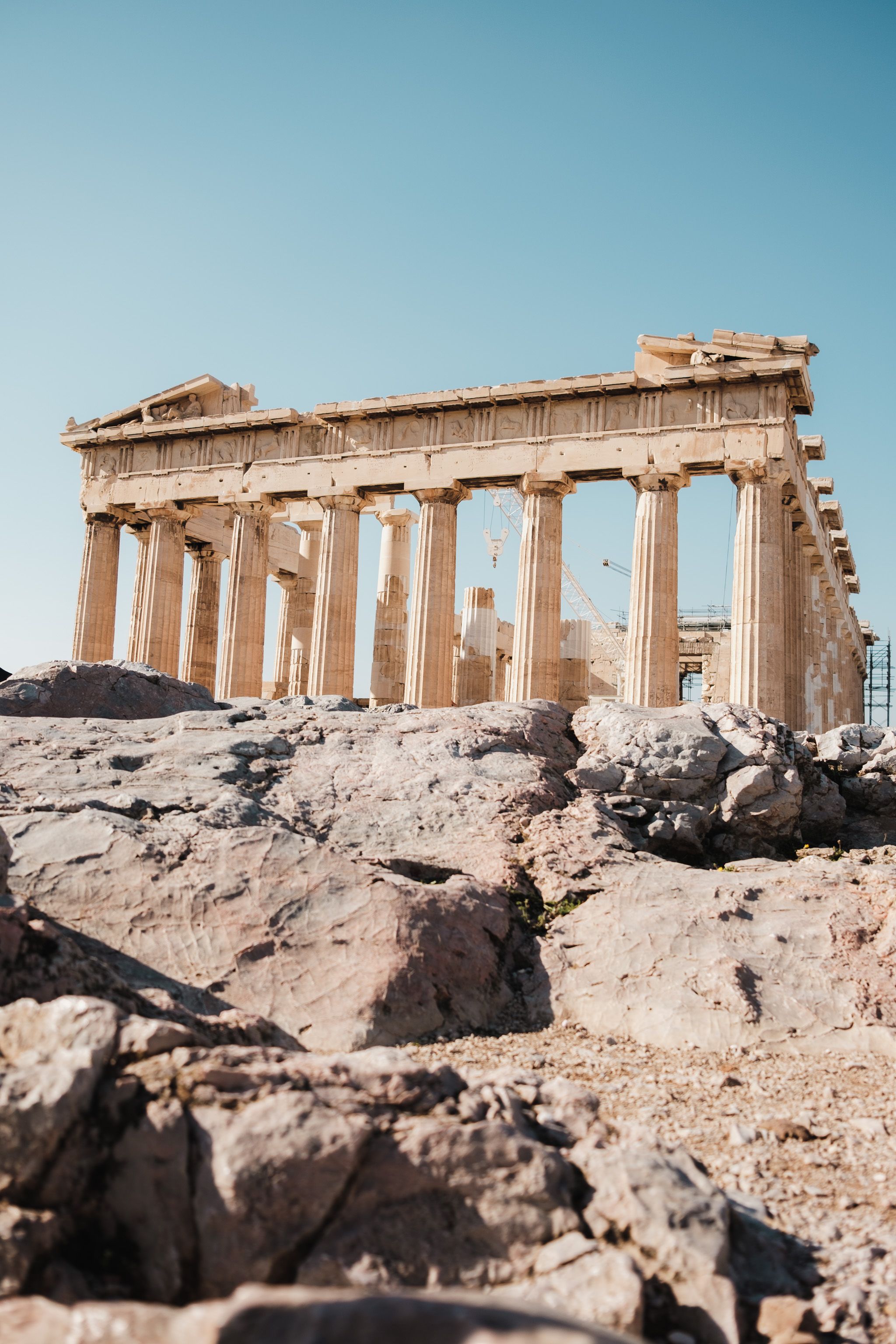 Colonnade in Parthenon Ruins · Free Stock Photo