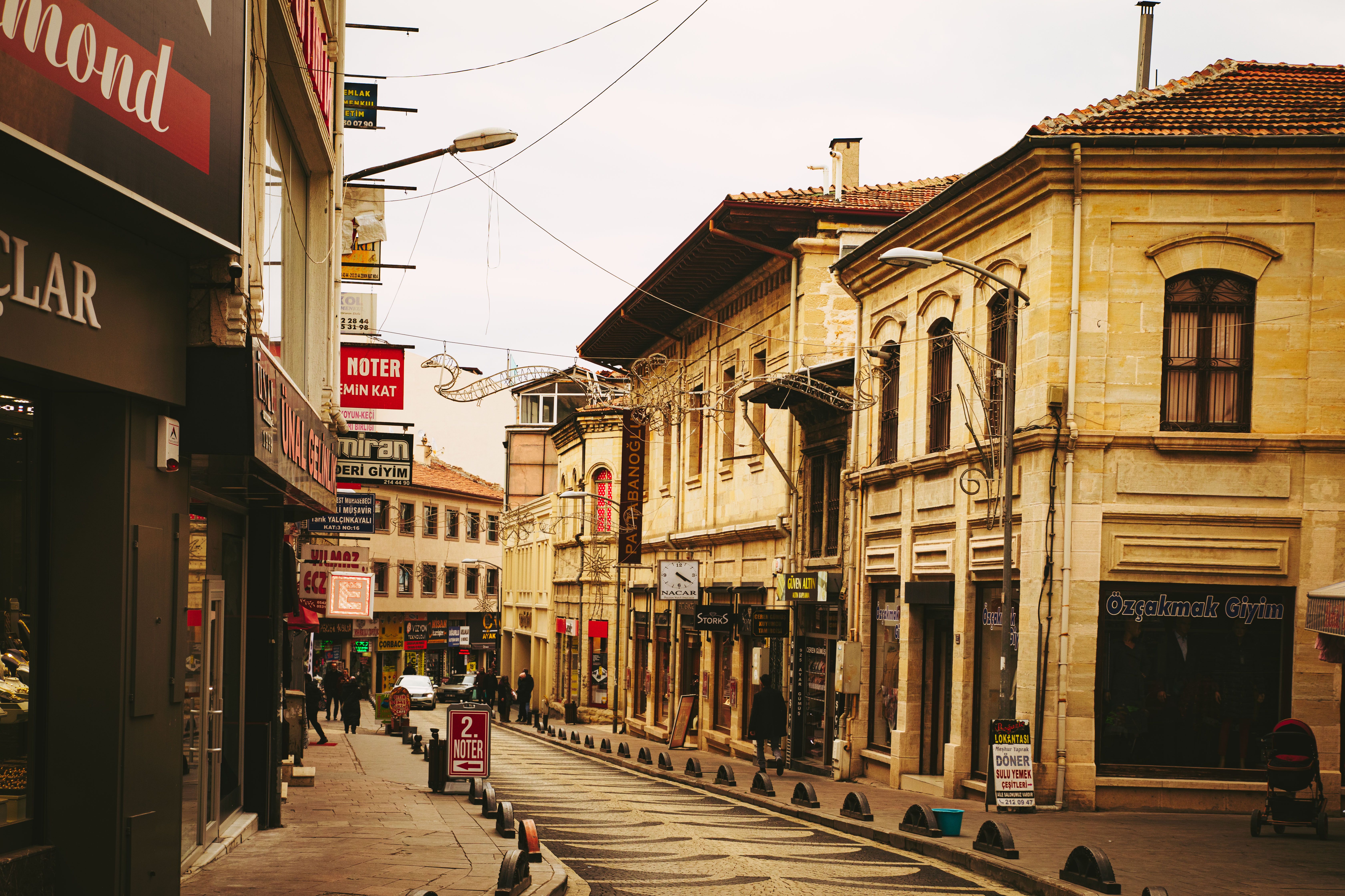 Empty, Narrow Street in Town in Turkey · Free Stock Photo