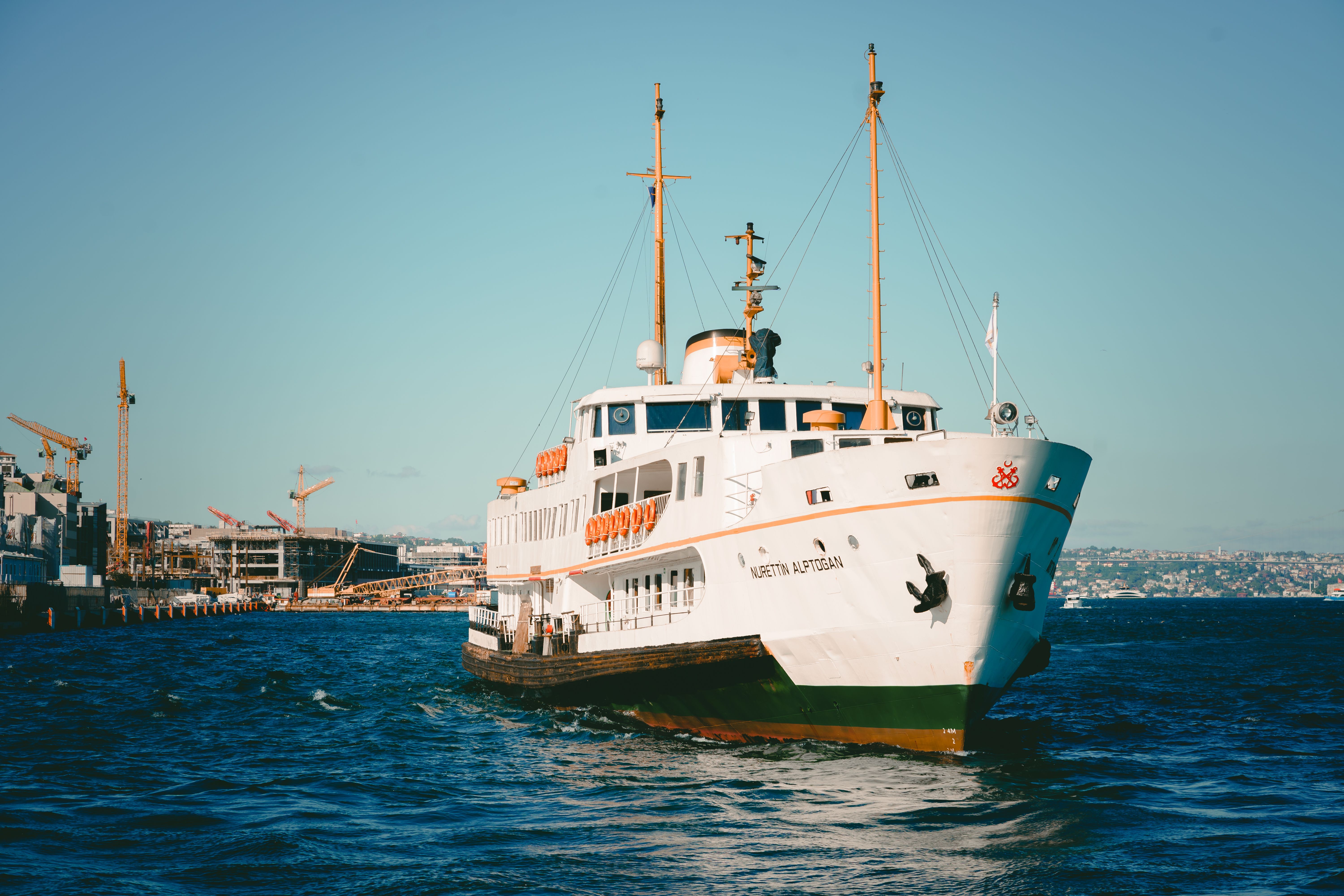 Ship Sailing off from Harbor · Free Stock Photo