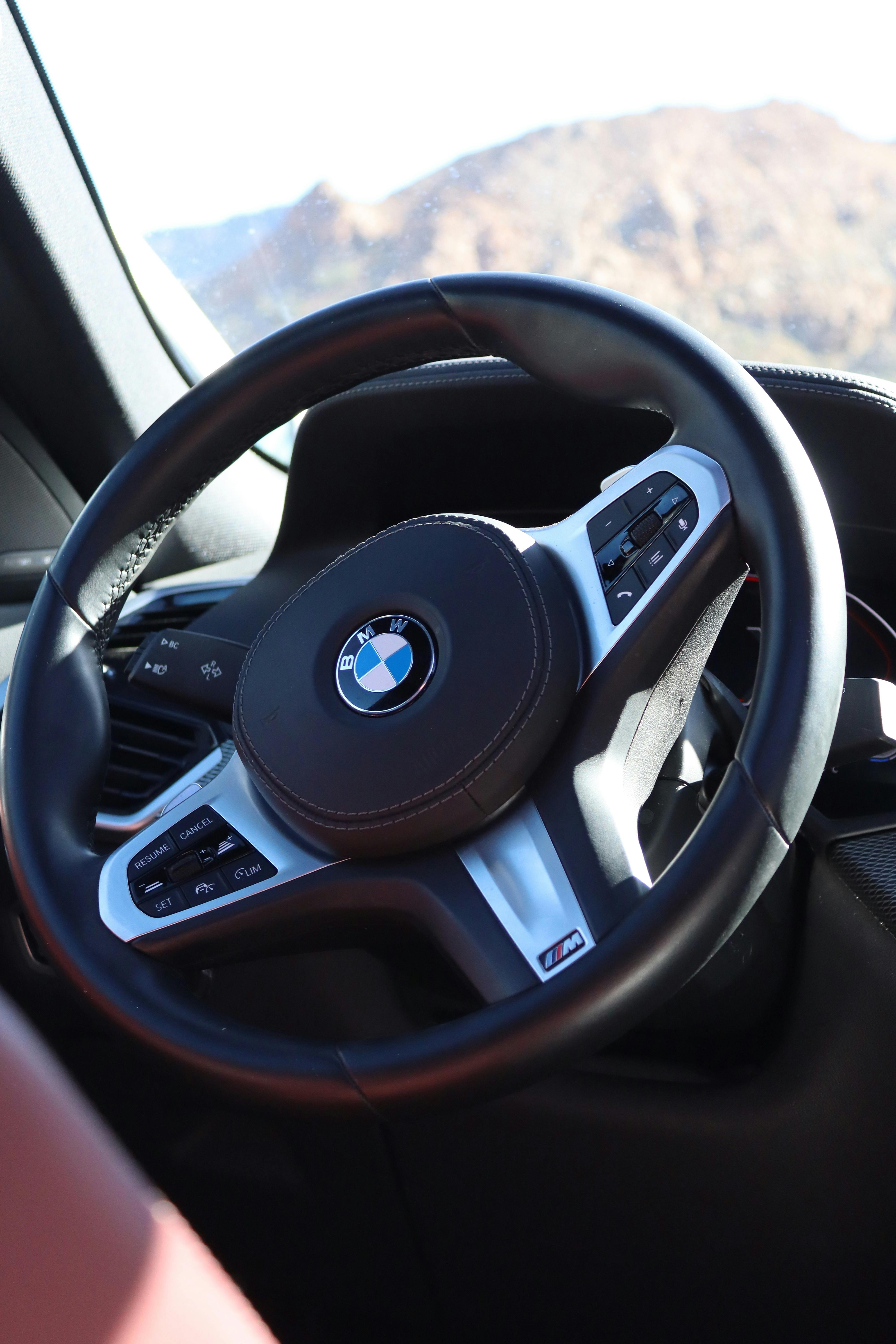 Close-up of a Steering Wheel · Free Stock Photo