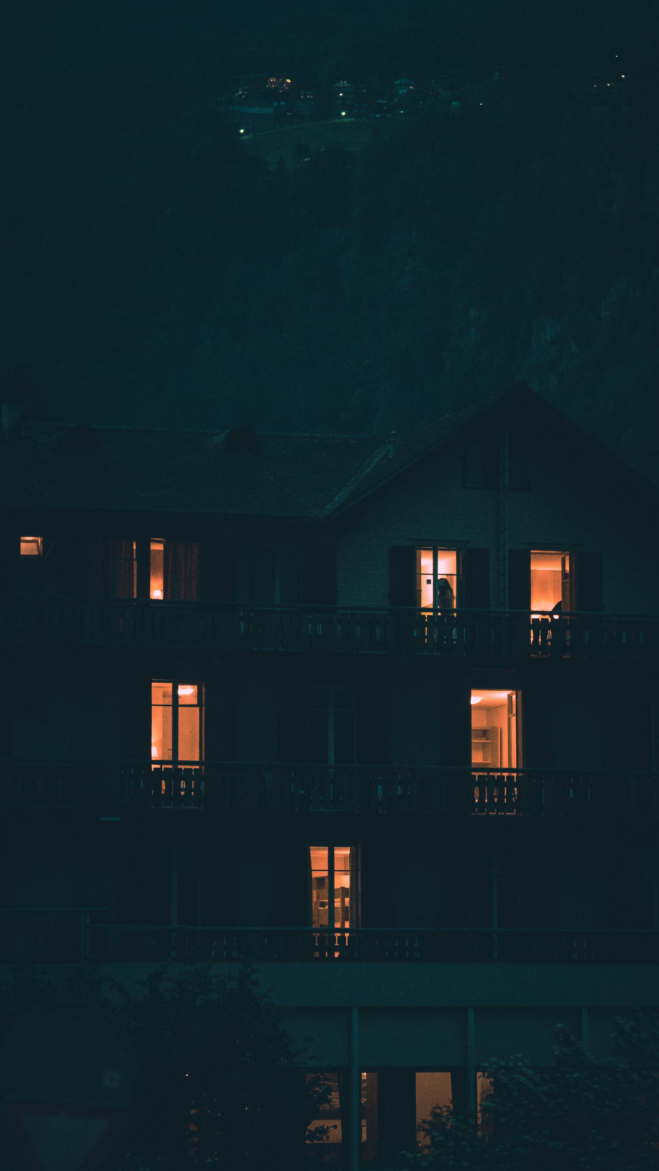 Lights in House at Night · Free Stock Photo