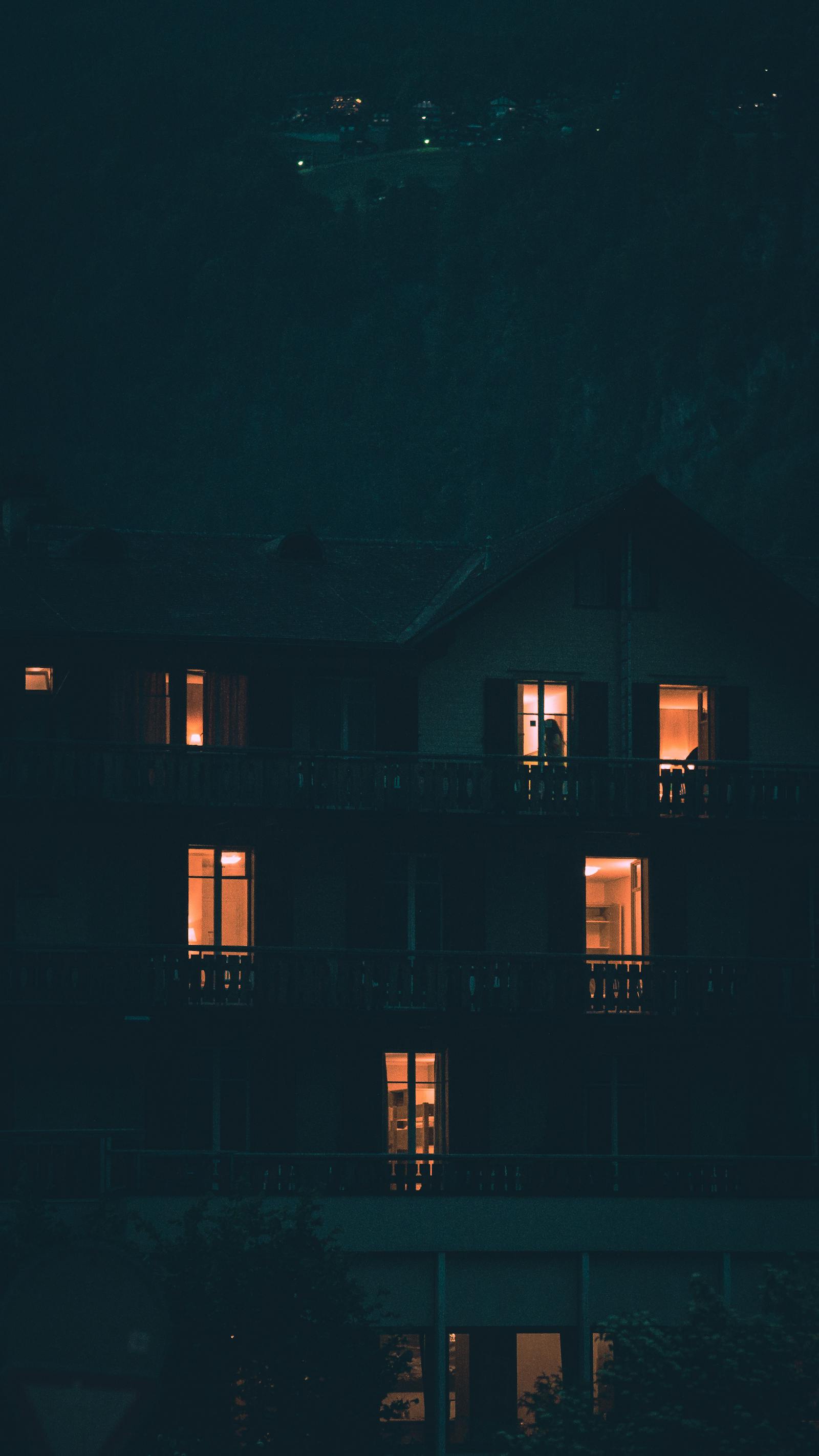 House At Dark Night Without Lights Photos, Download The BEST Free House ...