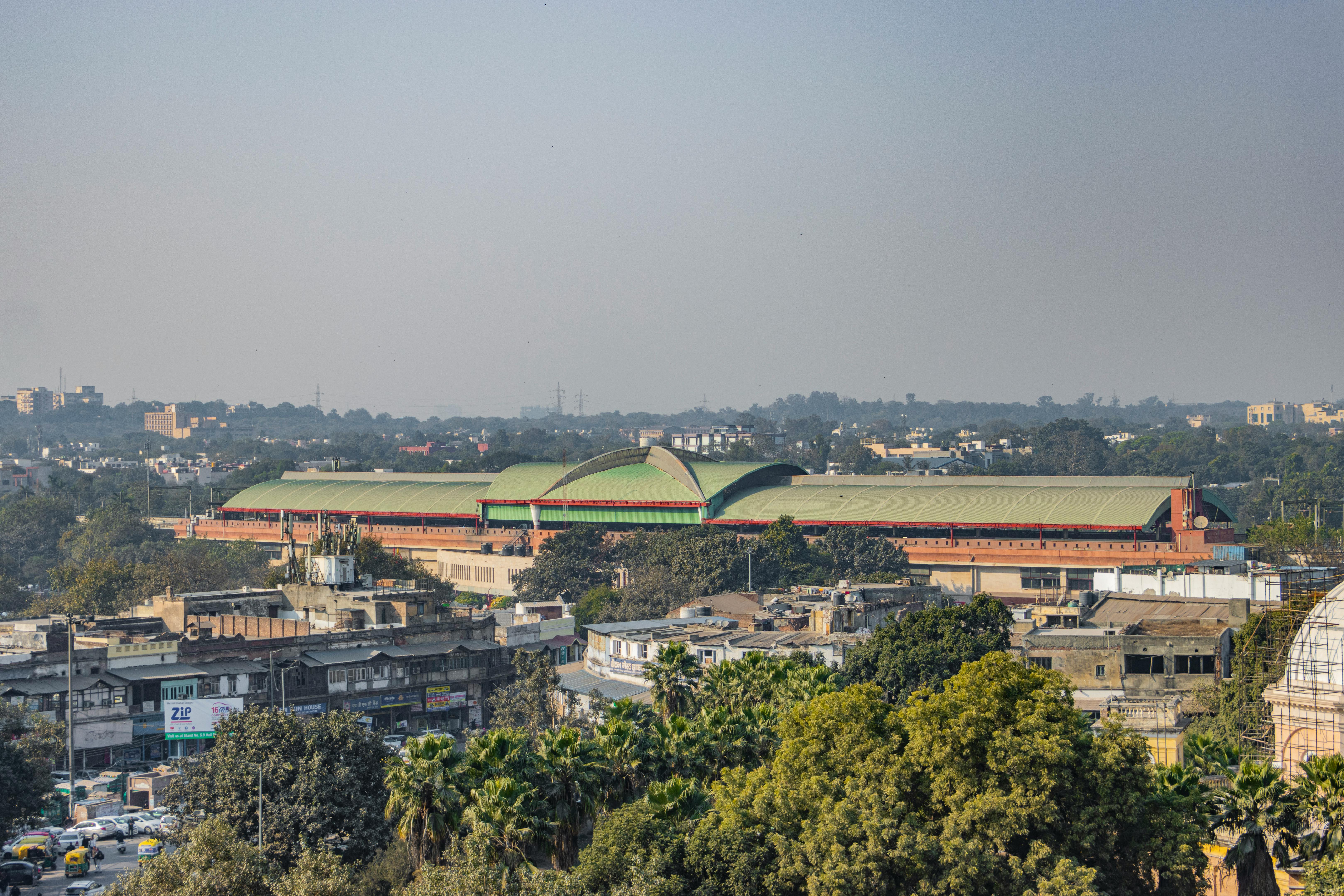 Panoramic View of New Delhi under Clear, Blue Sky, India · Free Stock Photo