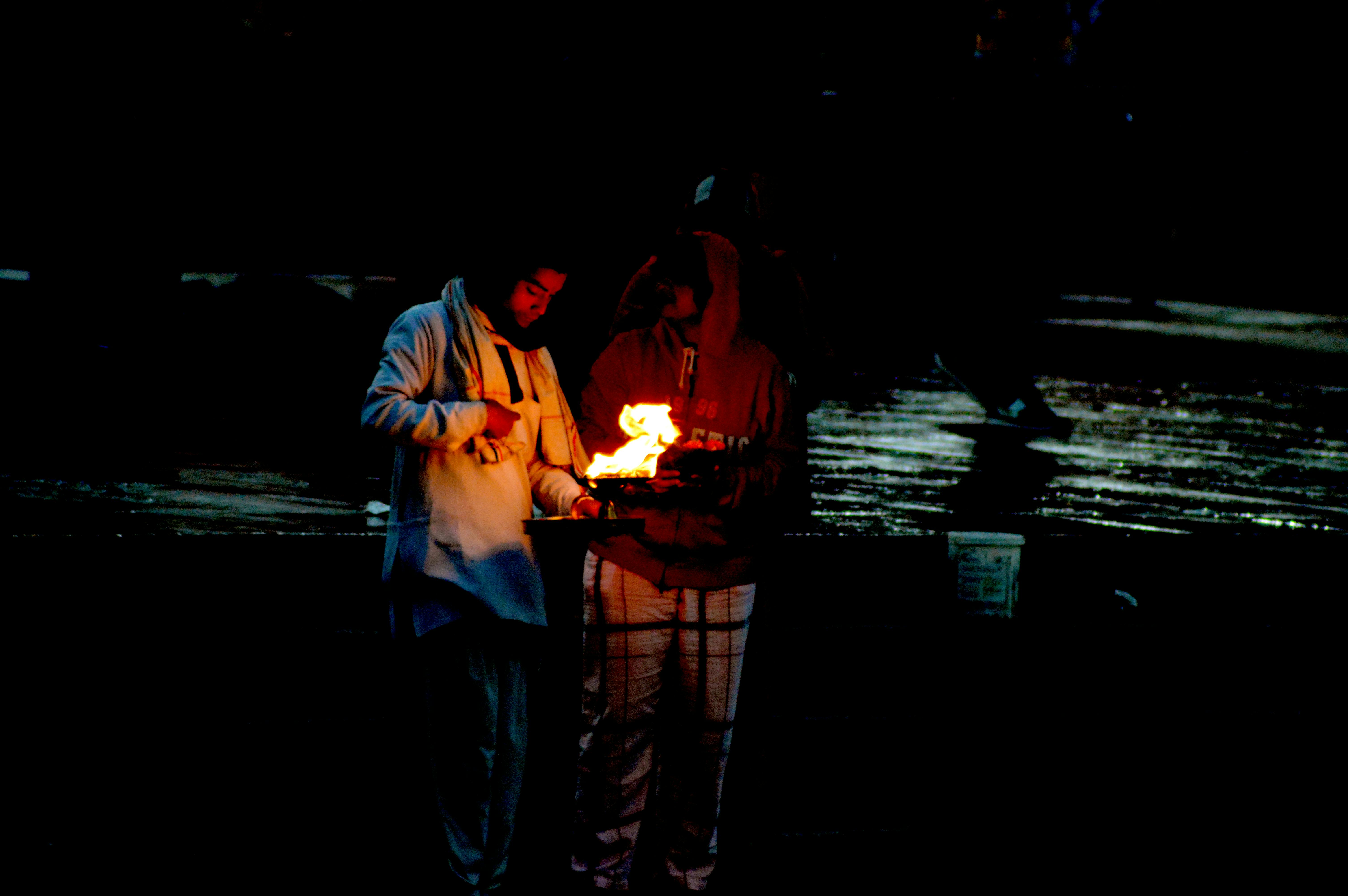 Free stock photo of devotion, fire, holy bath - Stock Image - Everypixel