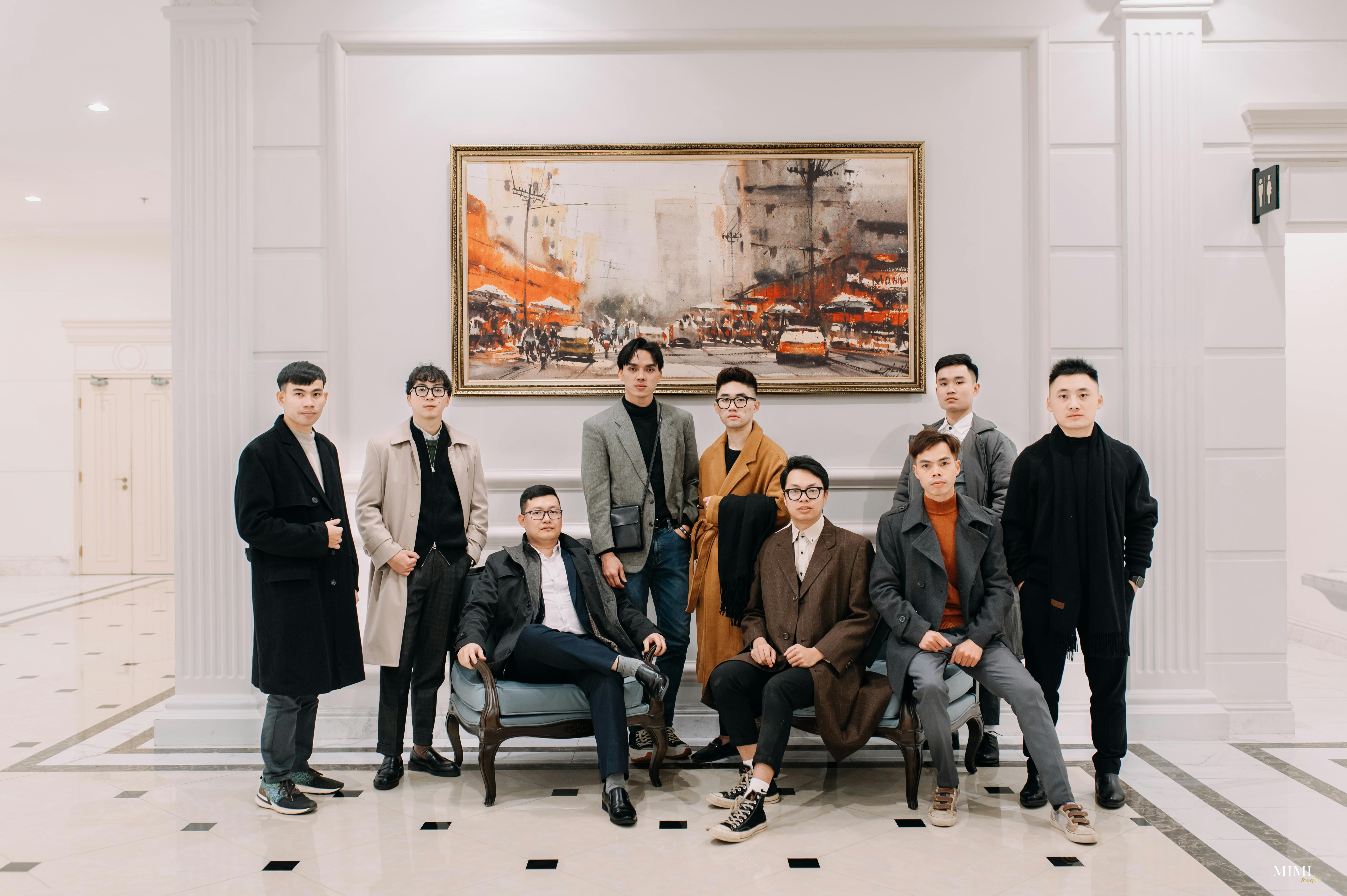 Portrait of a Group of Men · Free Stock Photo