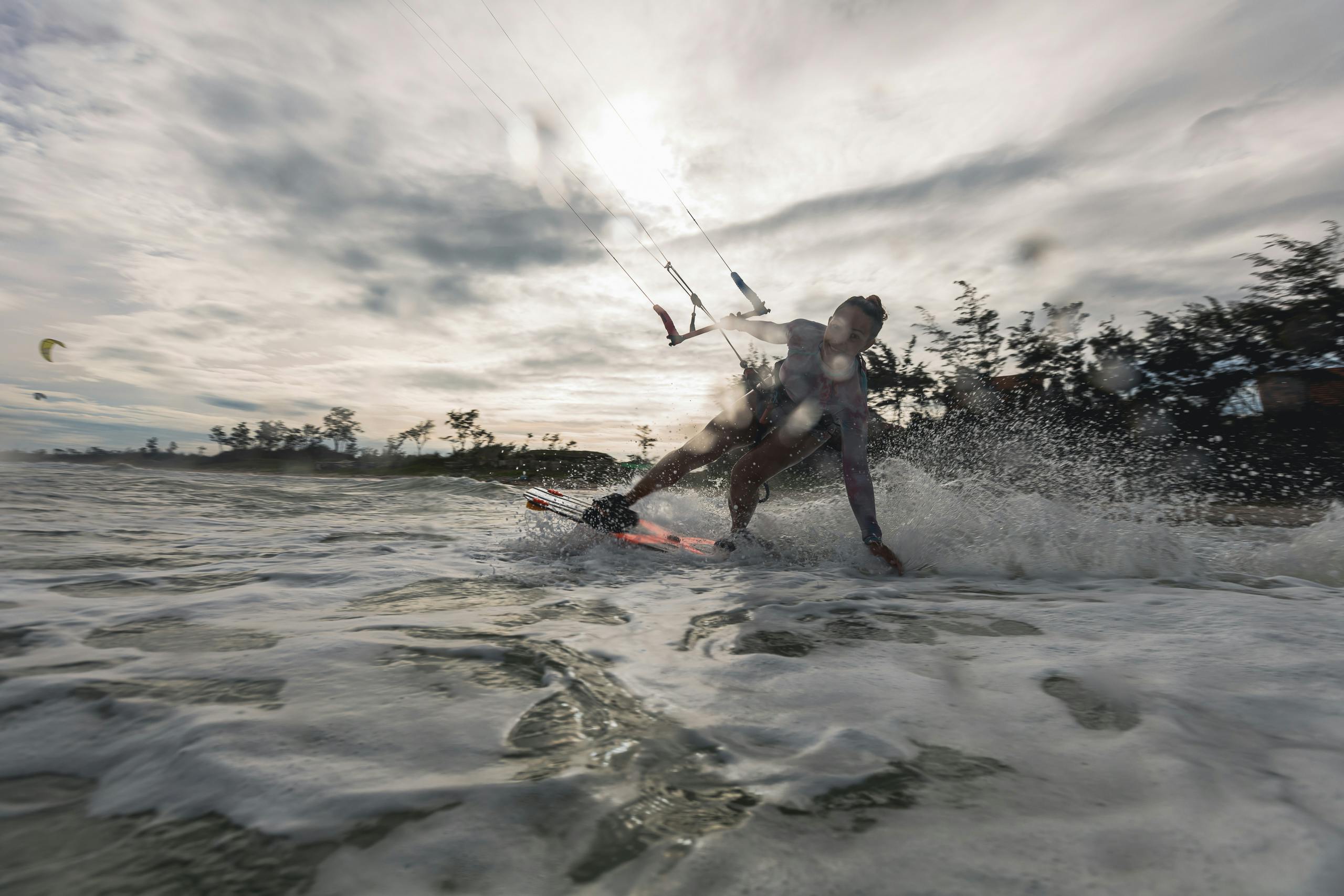 A Woman Doing Kiteboarding · Free Stock Photo
