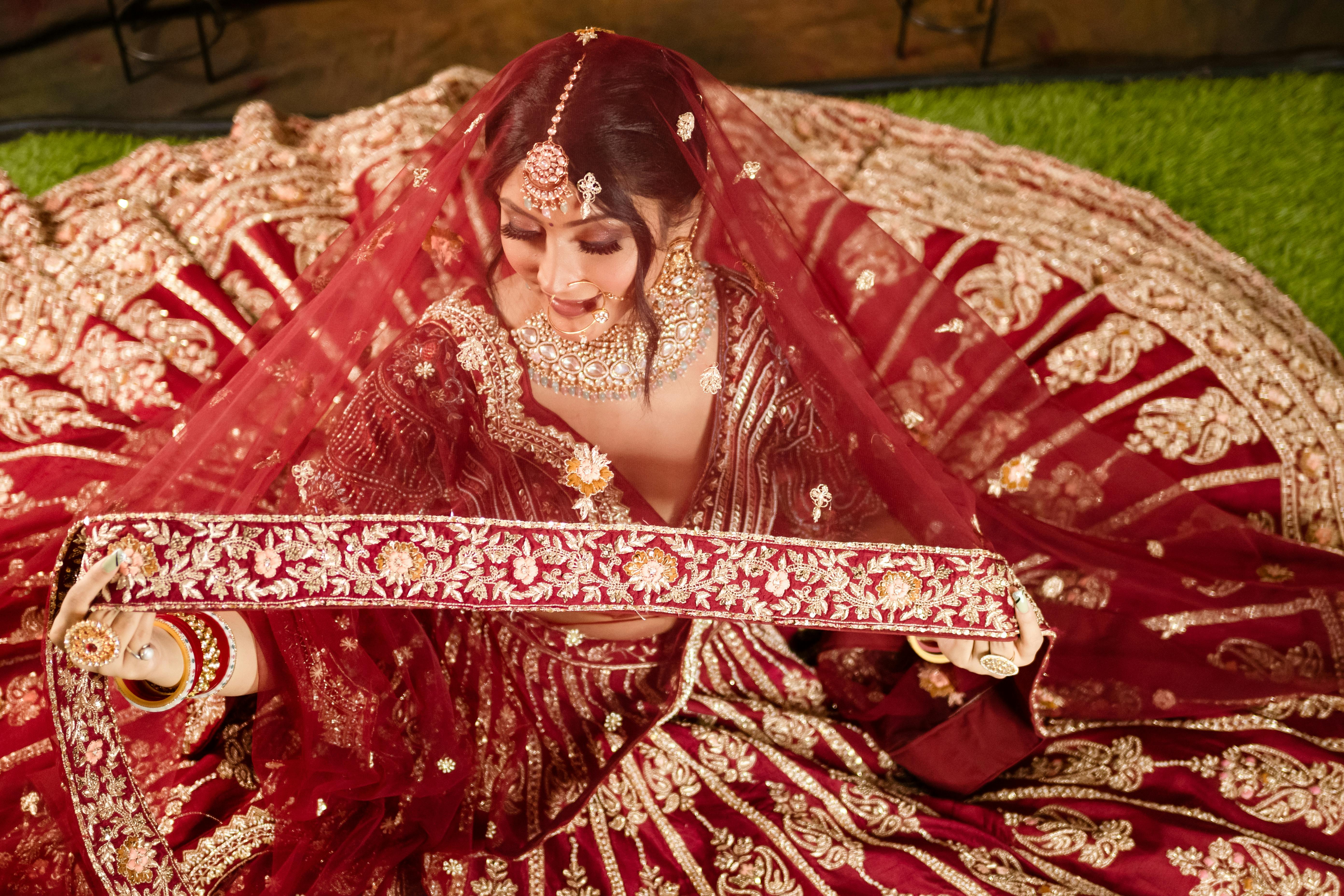 Woman in Traditional, Red Dress · Free Stock Photo