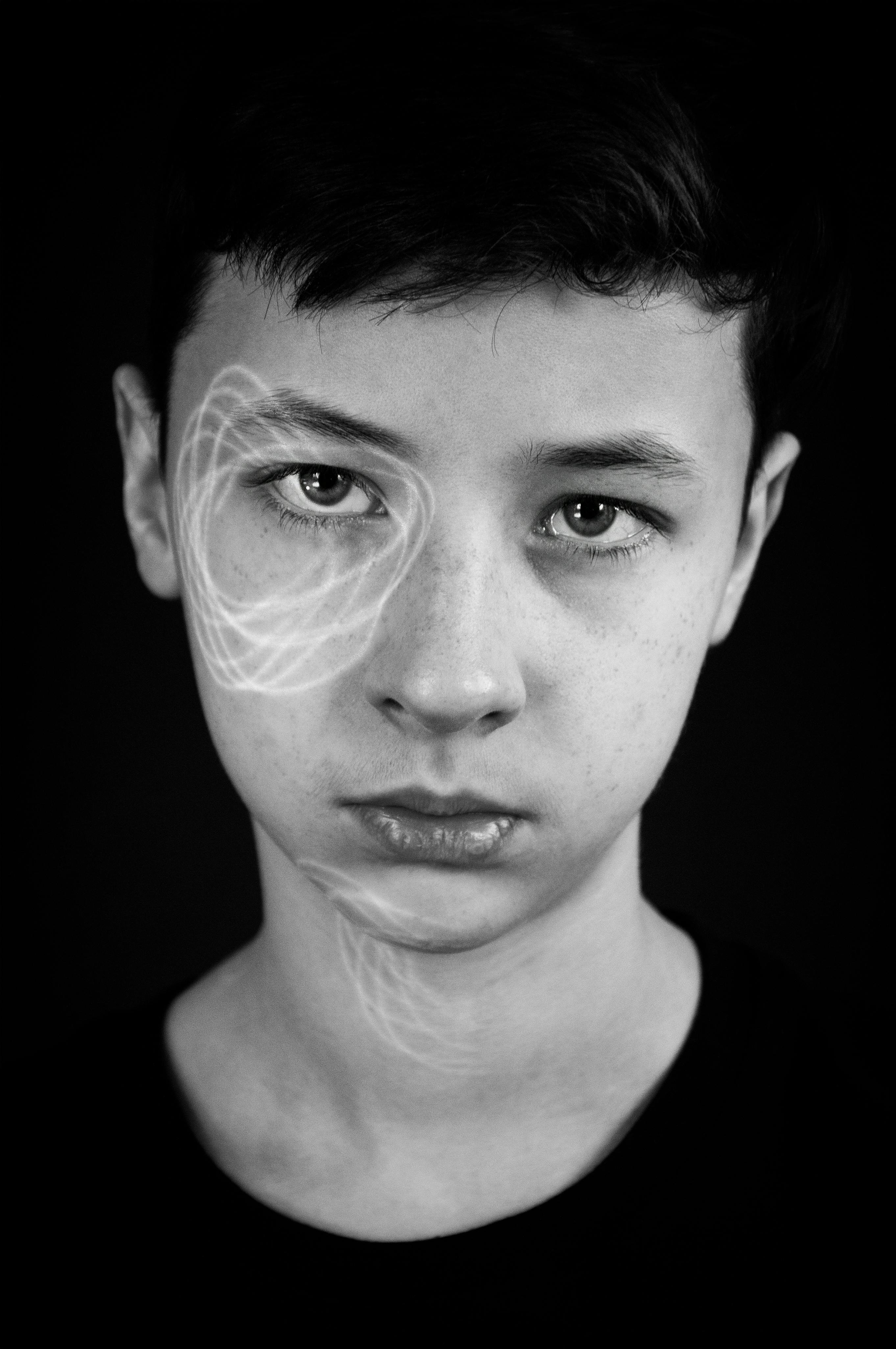 Grayscale Portrait of a Man · Free Stock Photo