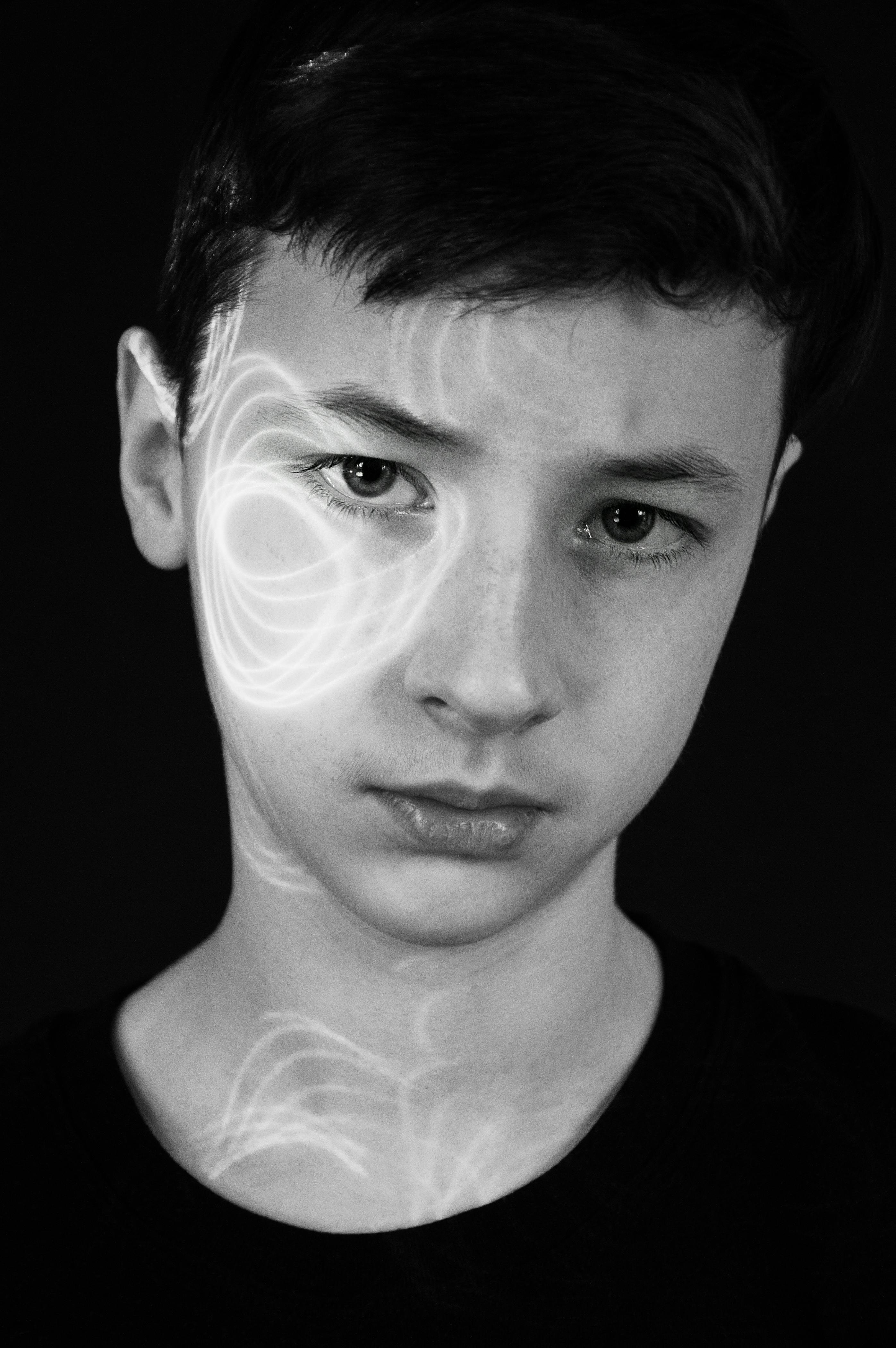Black and White Portrait of a Young Man · Free Stock Photo