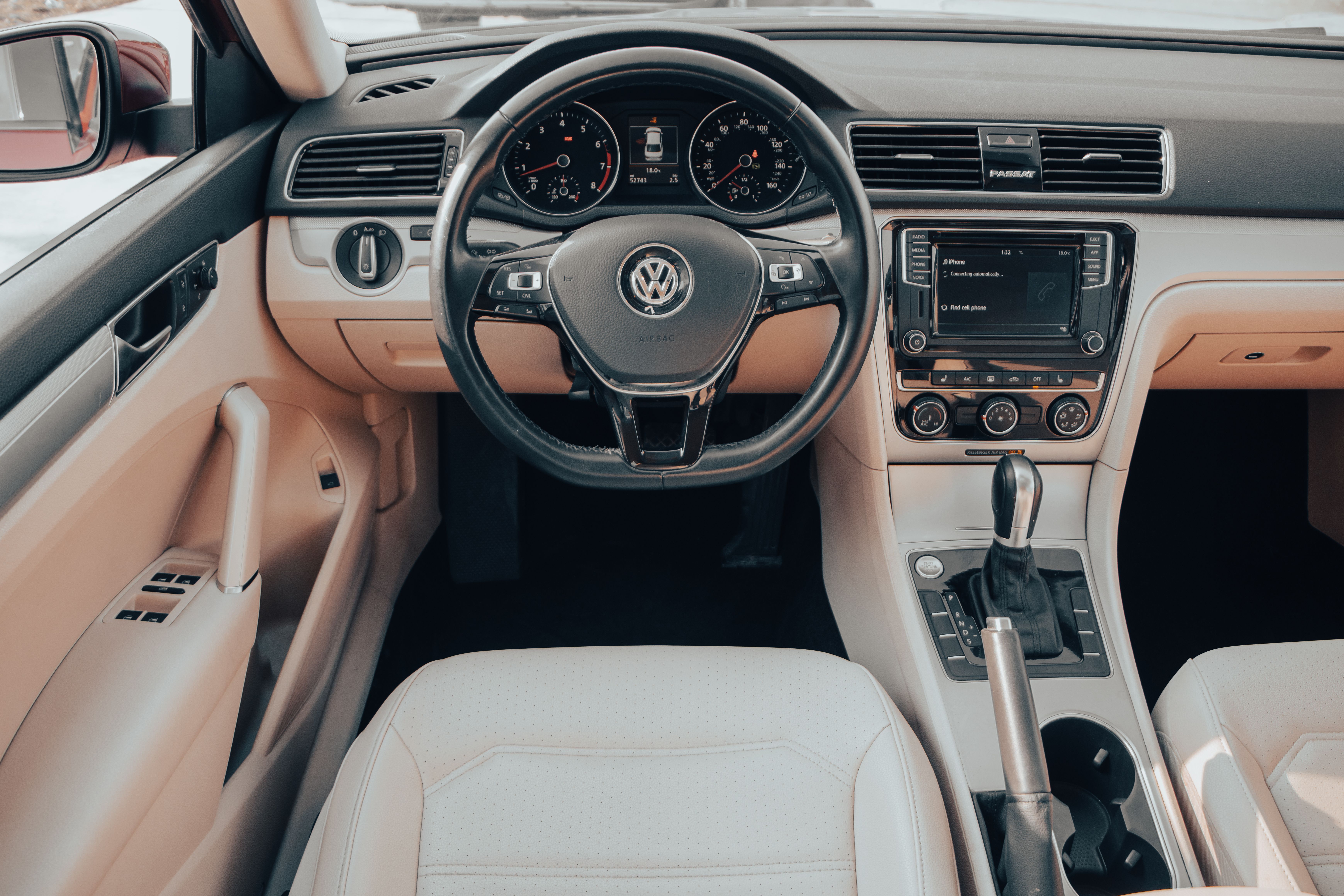 The Interior of a Volkswagen Passat · Free Stock Photo