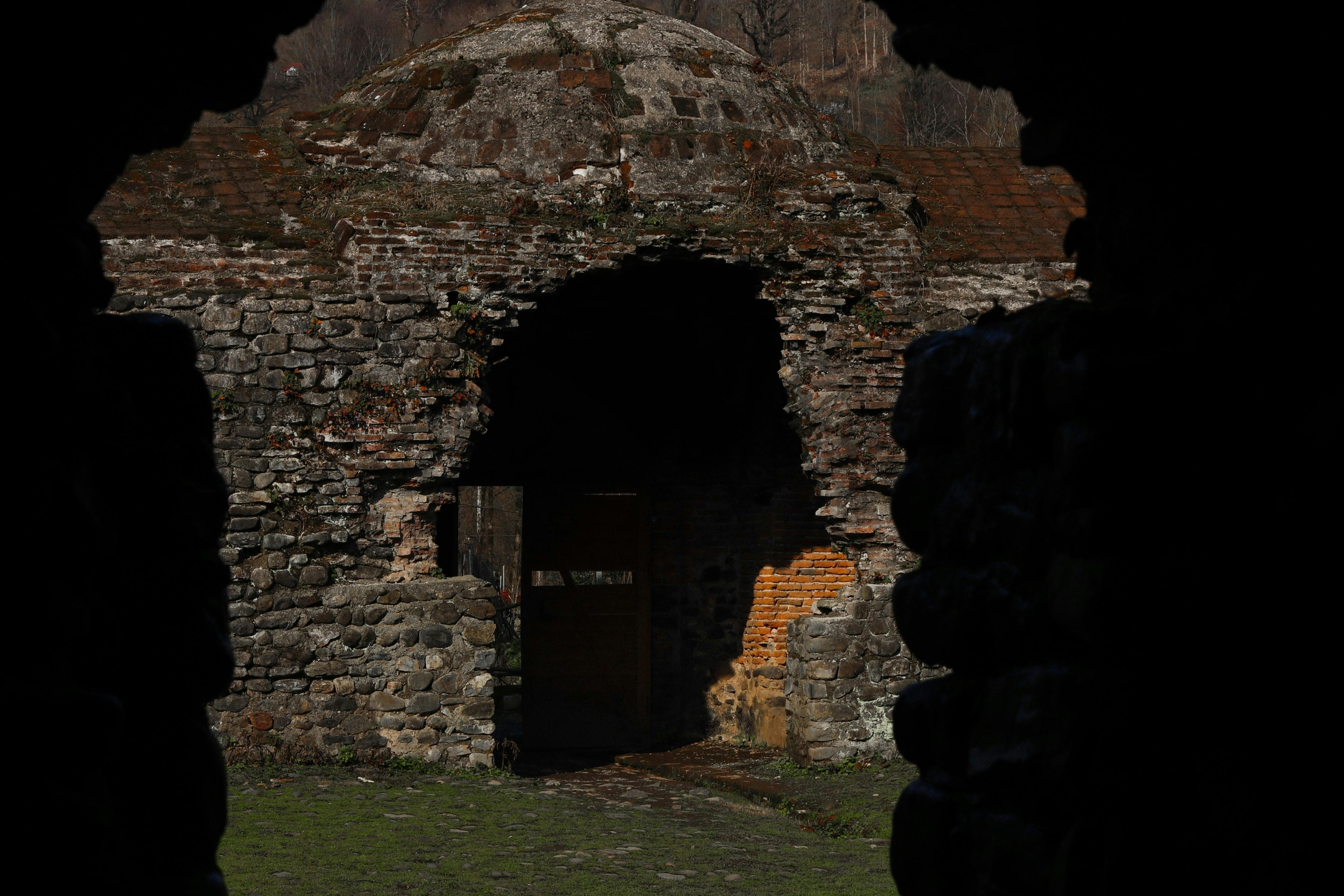 Broken Stone Wall with Dome · Free Stock Photo