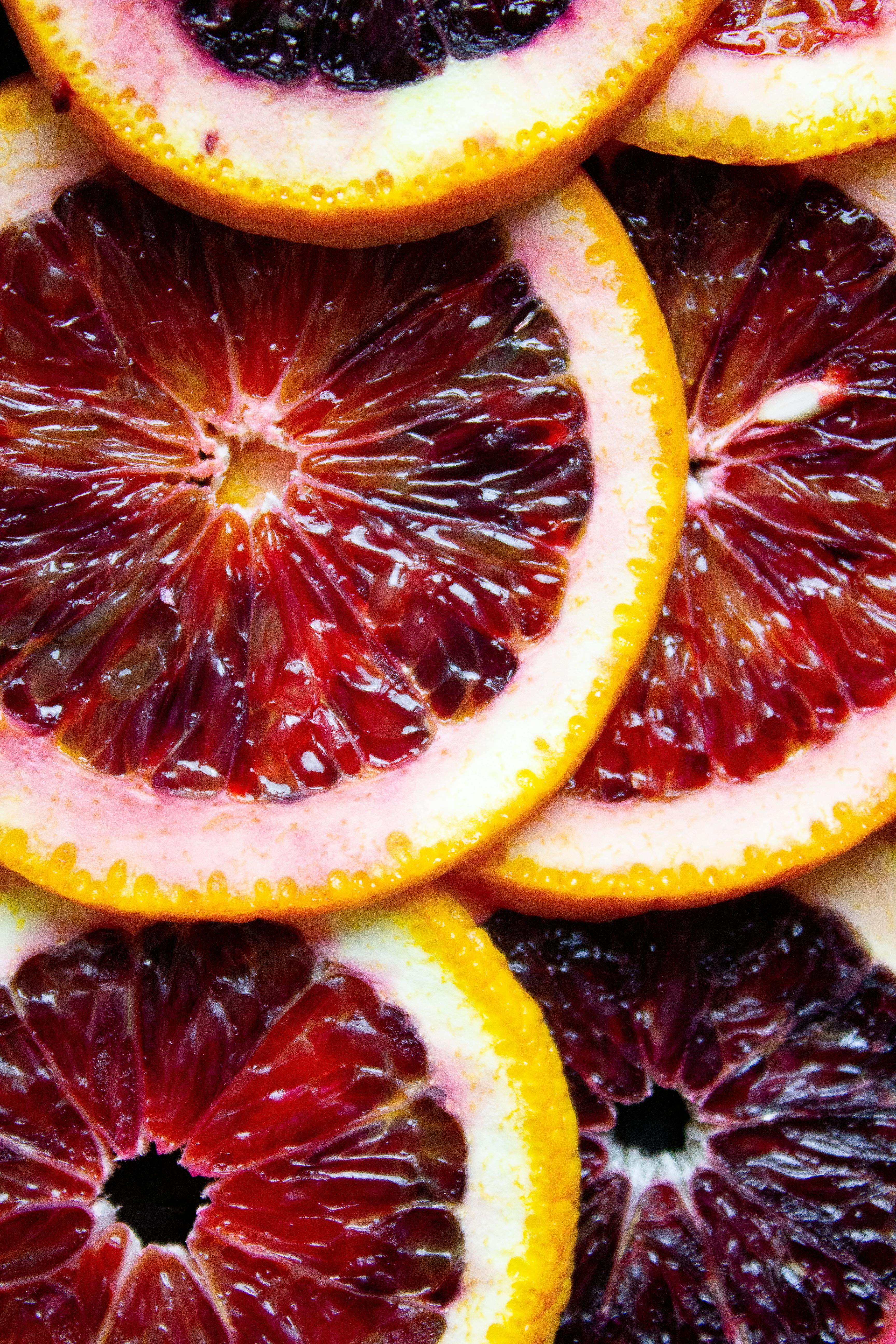 Close-up of Slices of Blood Orange · Free Stock Photo