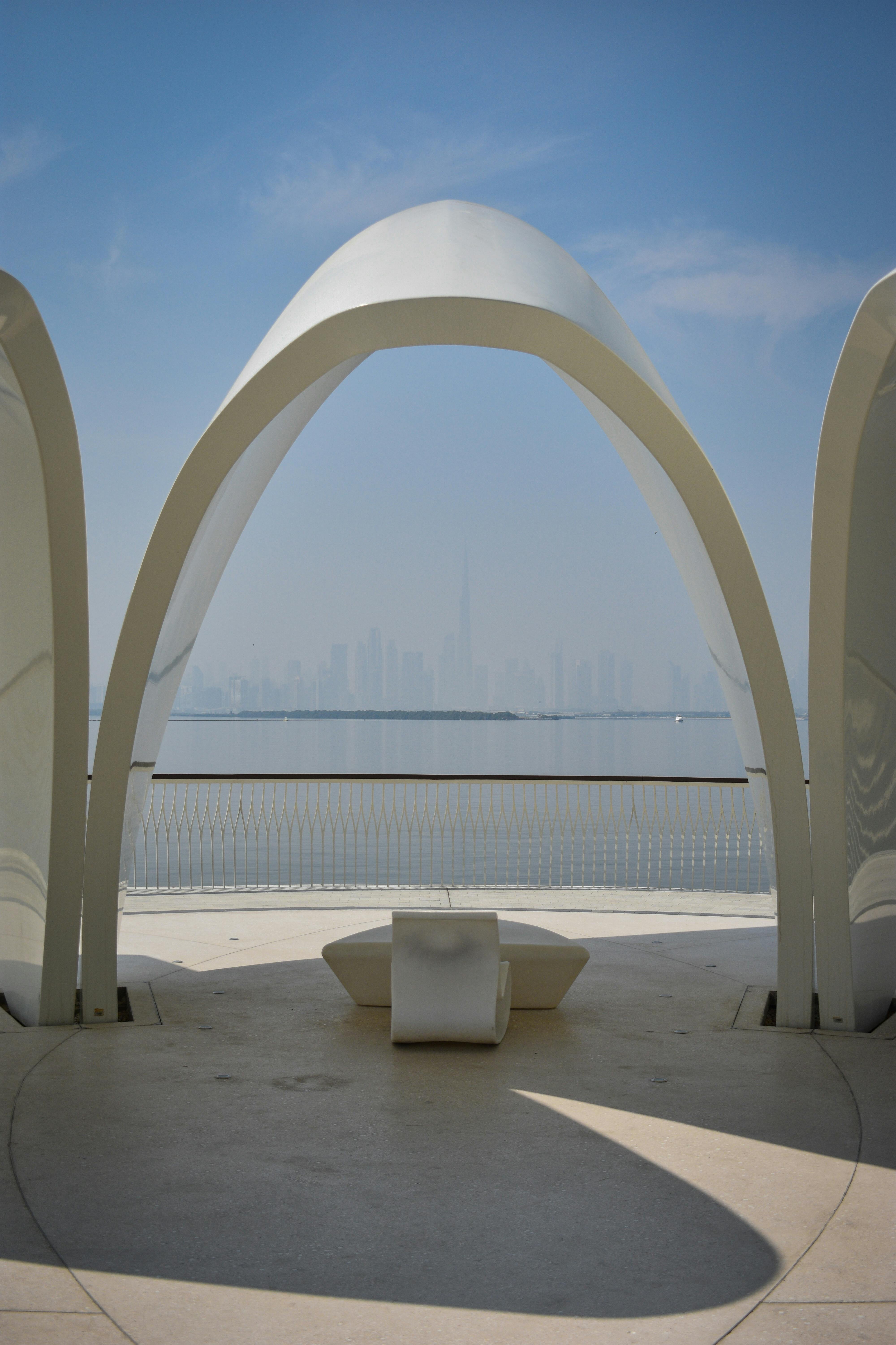 Benches in Dubai Creek Harbor · Free Stock Photo