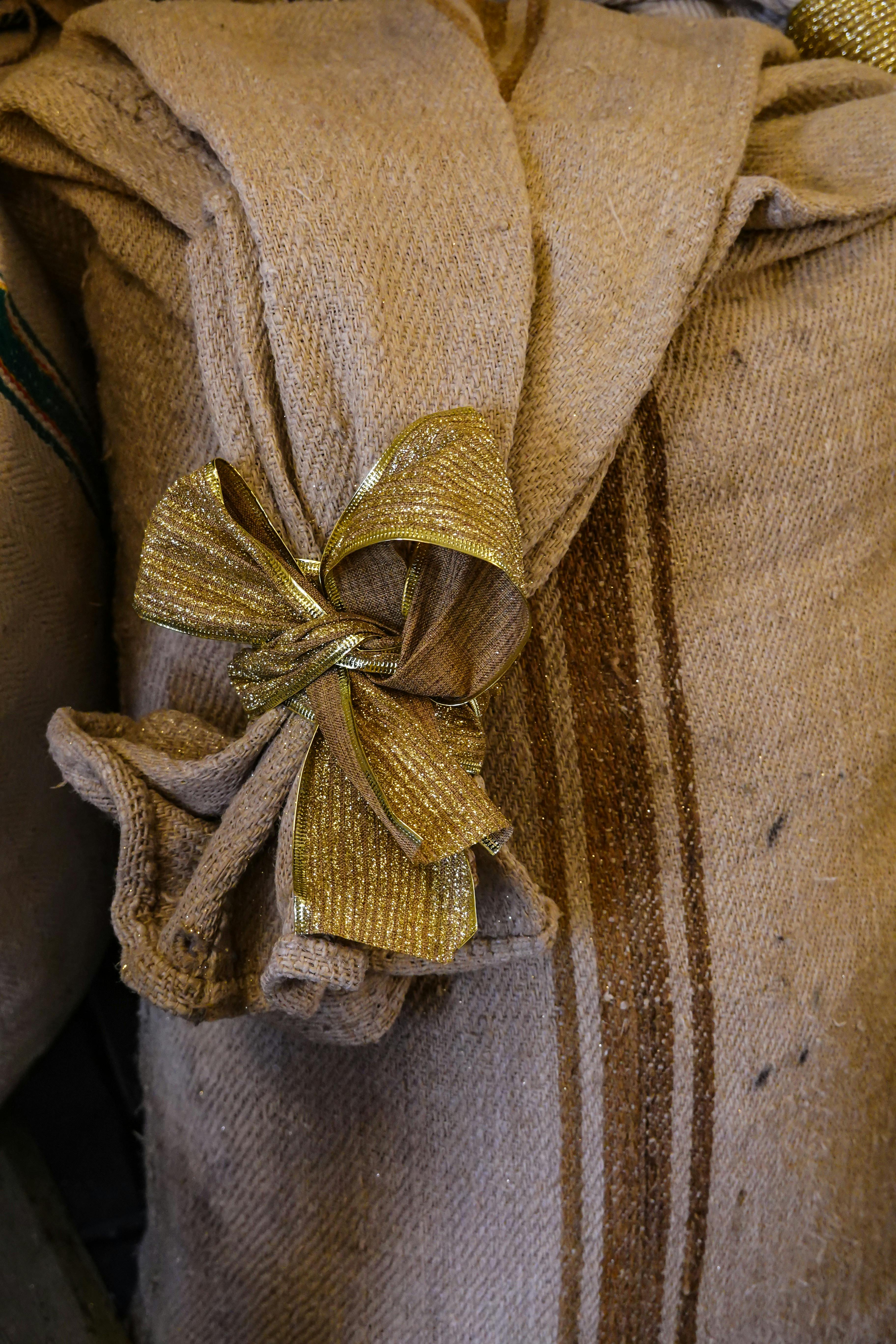 Tied Burlap Sacks · Free Stock Photo