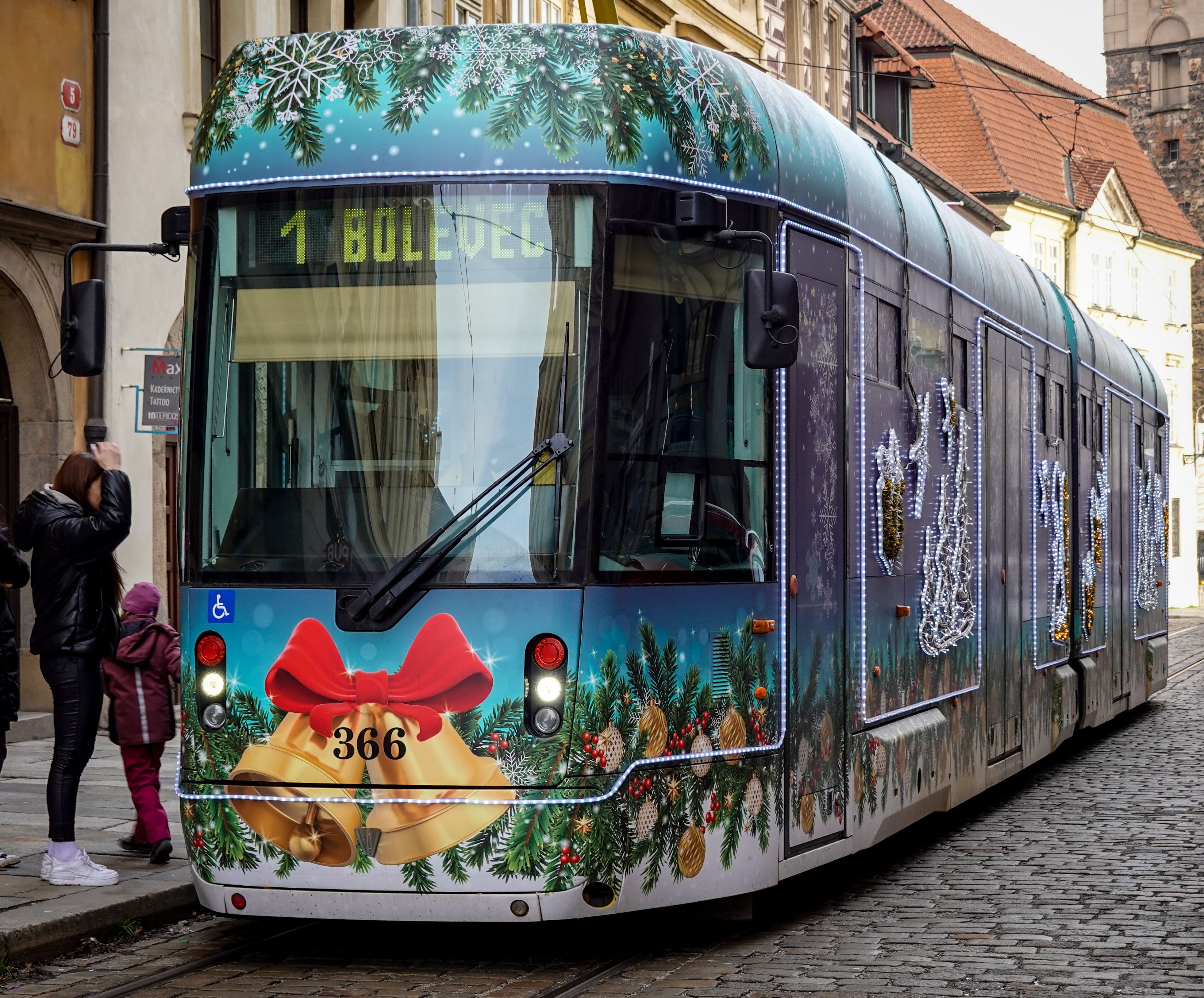 Cable Car in Christmas Decorations · Free Stock Photo
