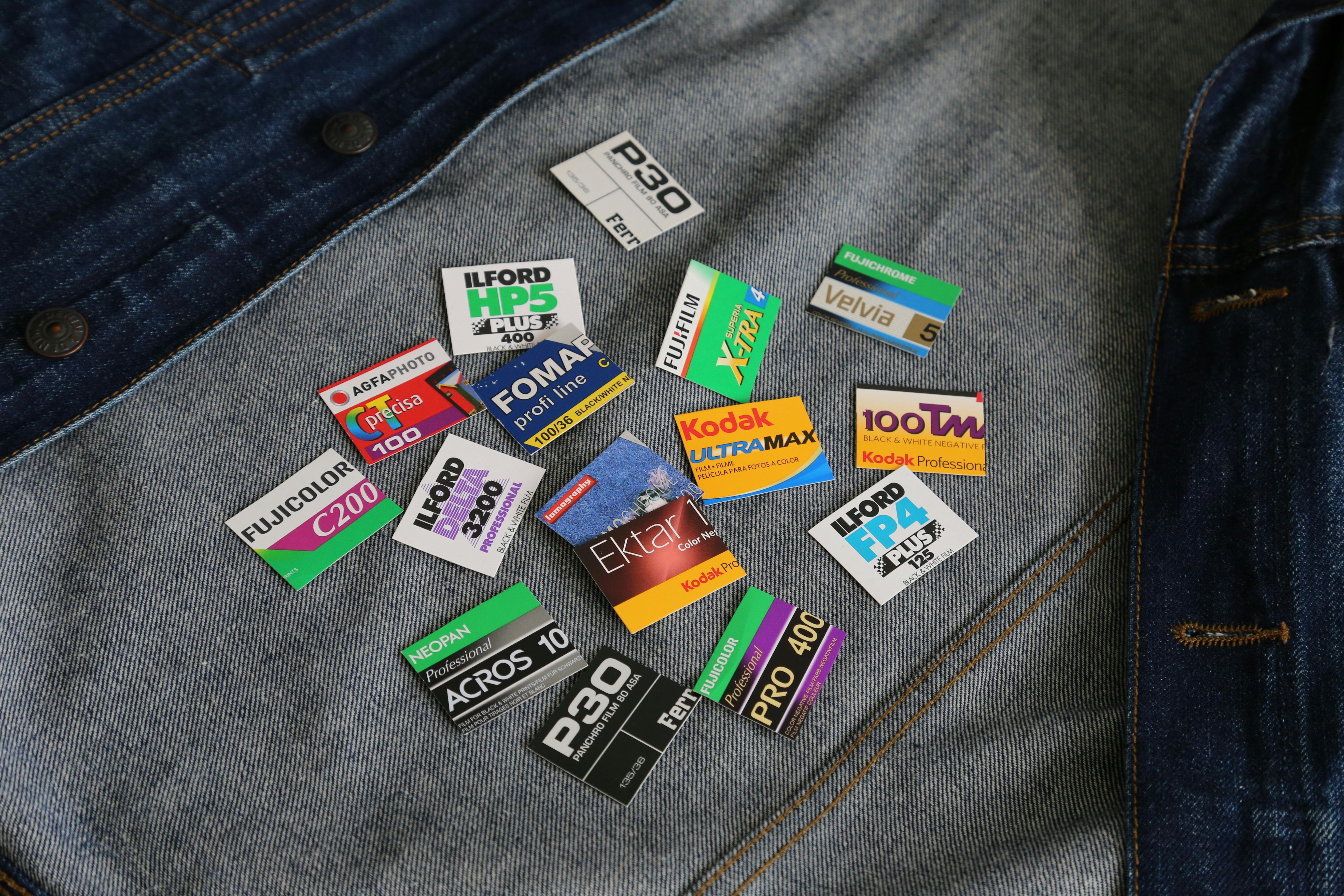 Analog Camera Films Labels · Free Stock Photo