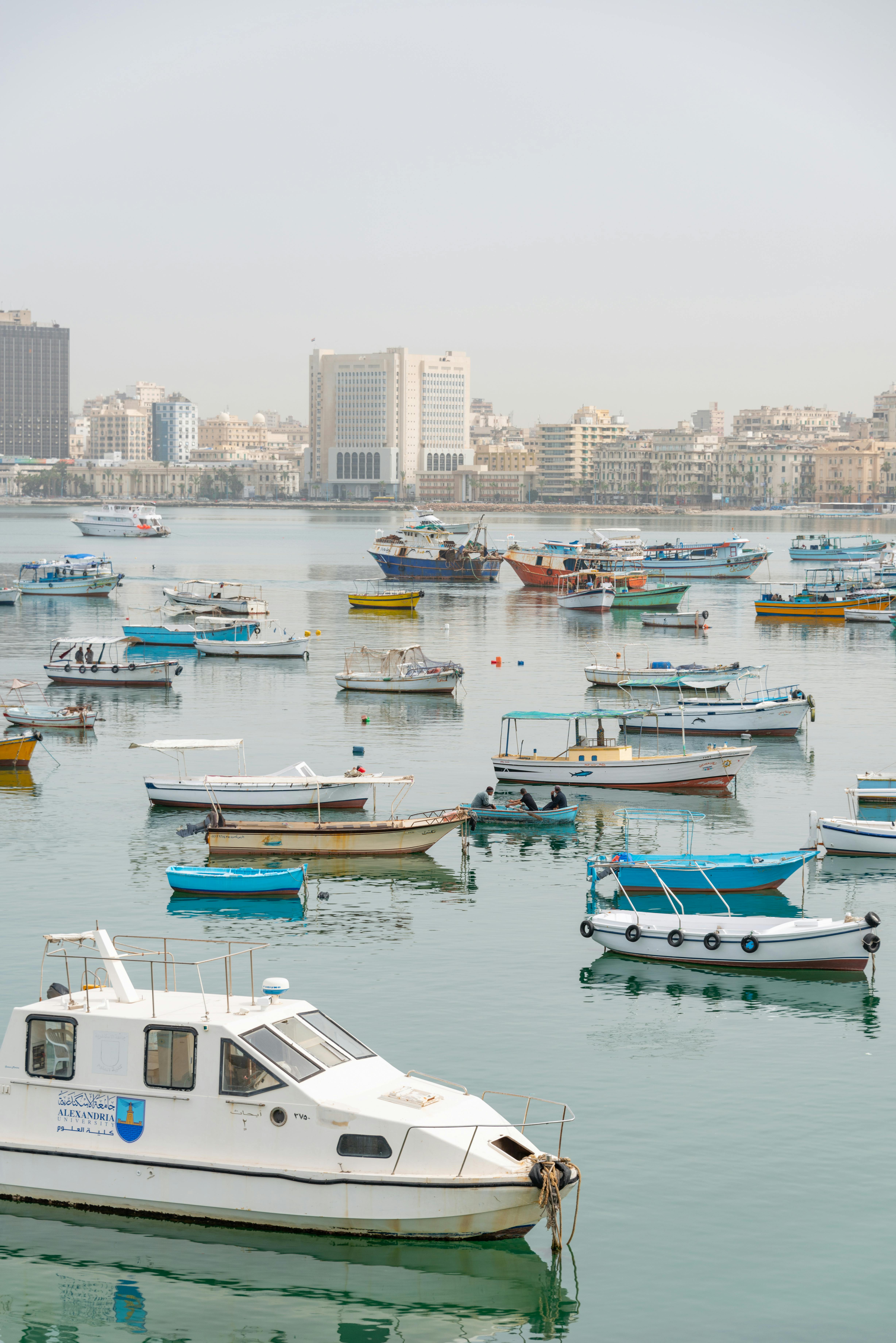 Boats in the Port in Alexandria, Egypt · Free Stock Photo