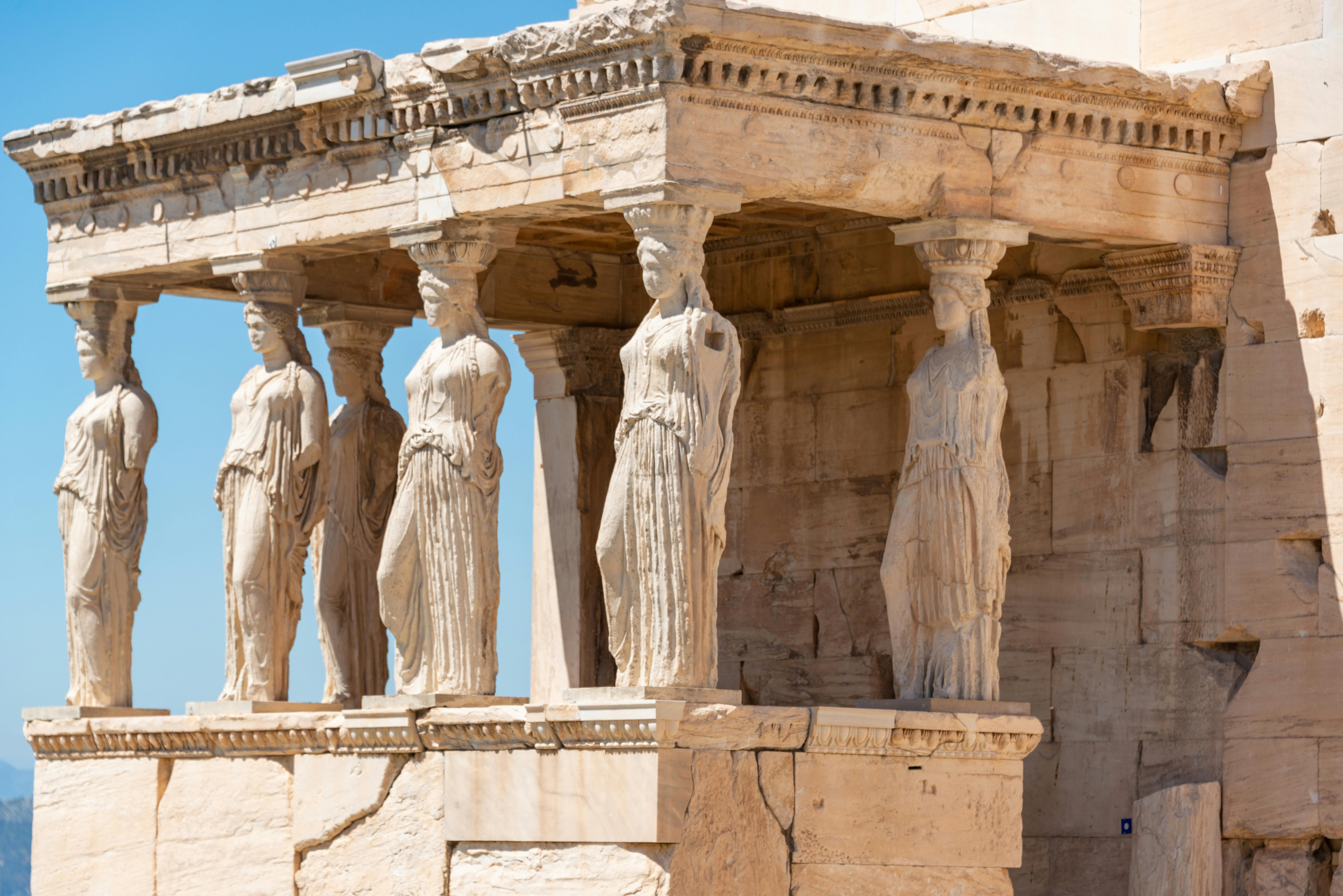 Closeup of an Ancient Architectural Detail with Carved Pillars · Free ...