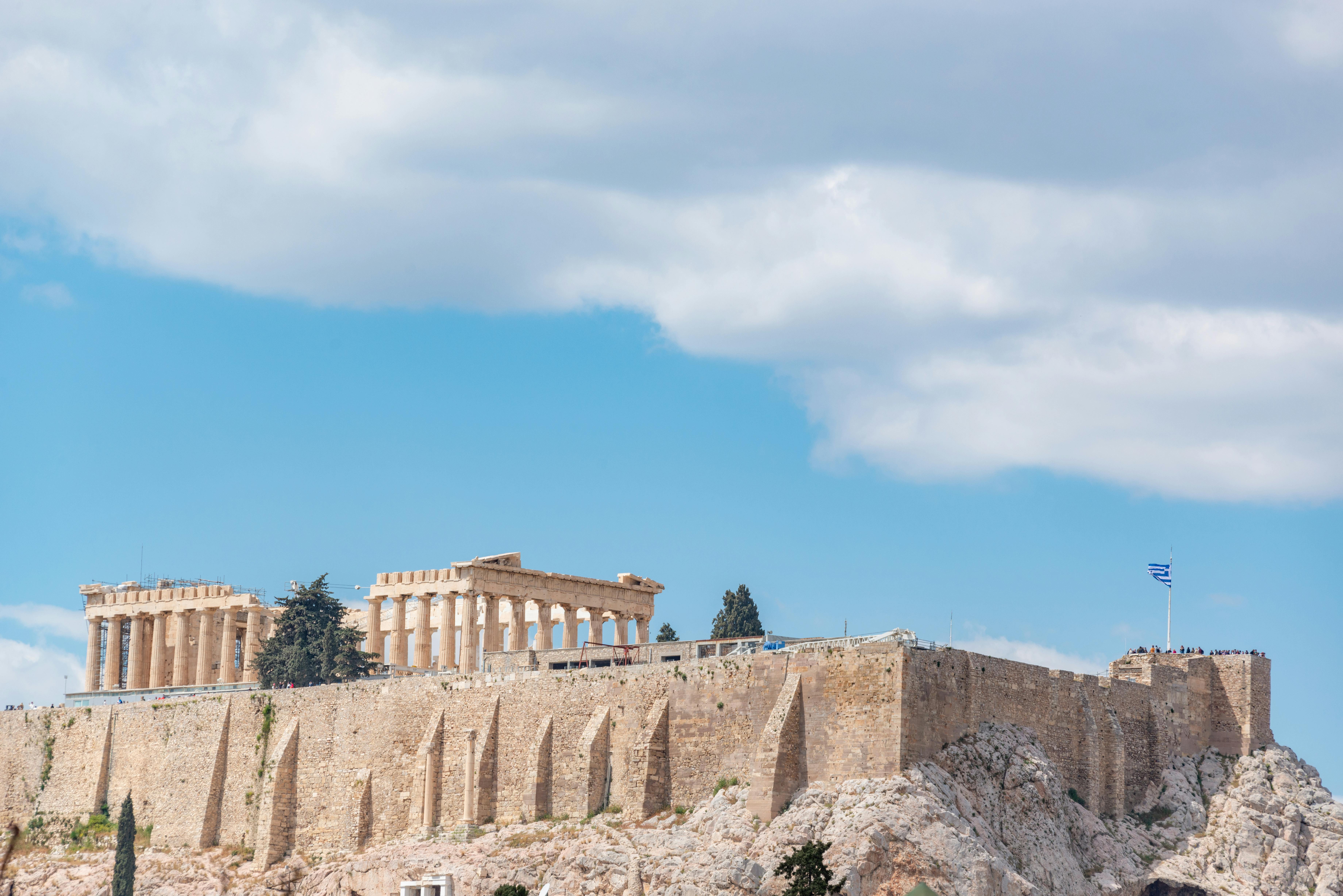 Ancient Ruins and Medieval Fortification on a Rock Formation · Free ...